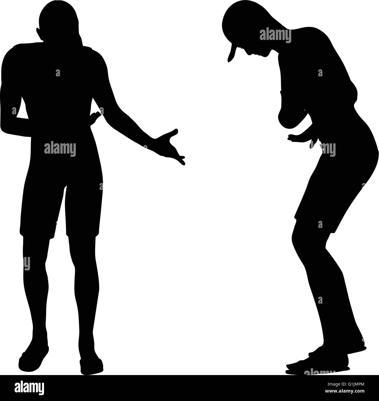 EPS 10 Vector Illustration of showing way to someone - welcome! come on ...