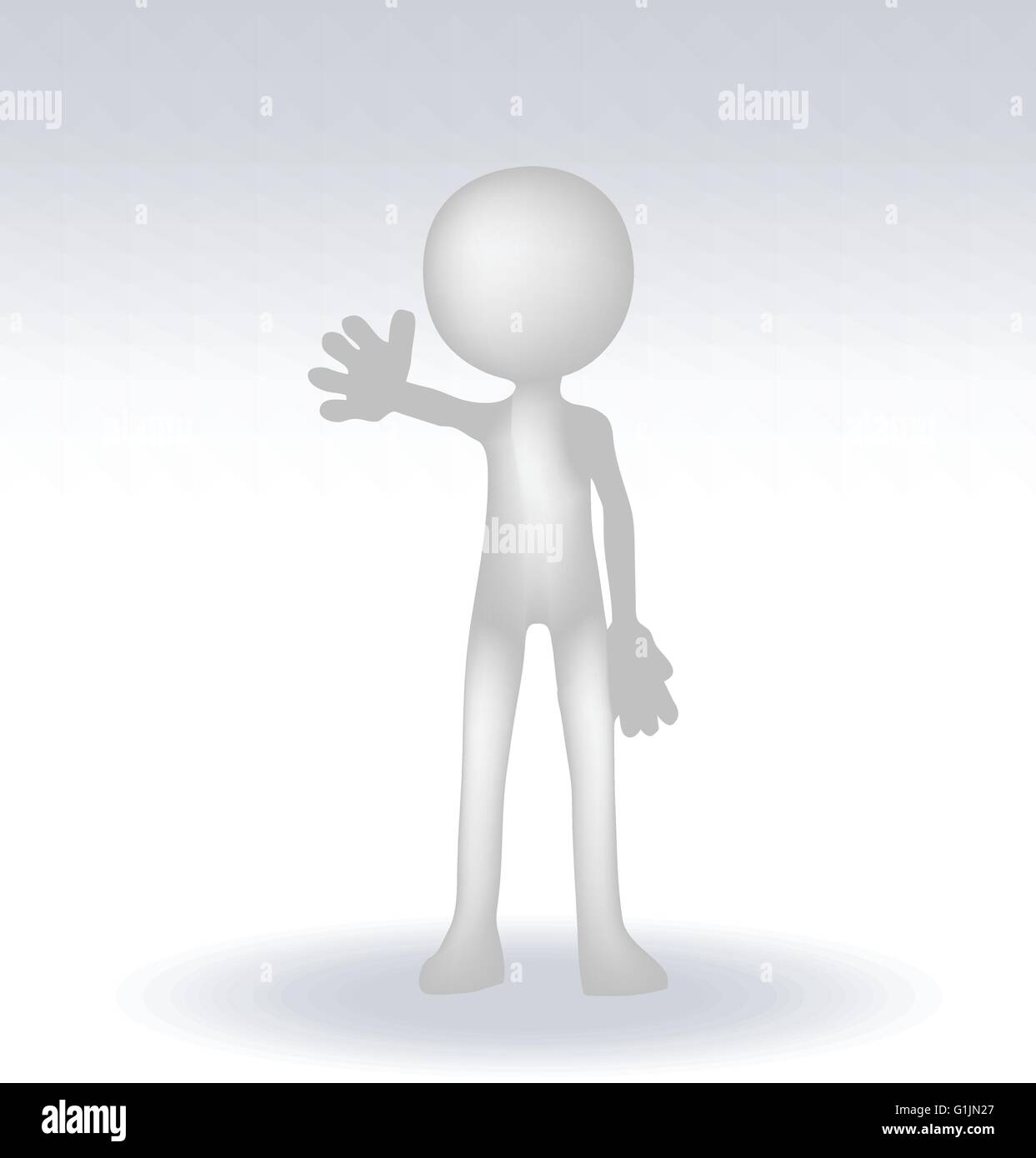 Stick figure hello Stock Vector Images - Alamy