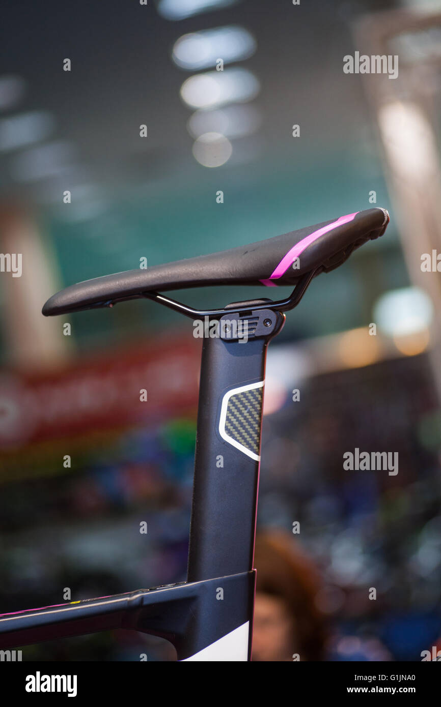 Color image of a modern bicycle saddle Stock Photo - Alamy