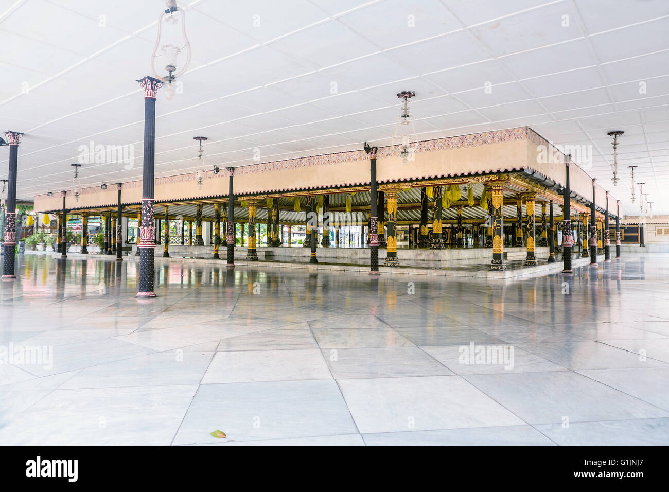 Inside Sultanate Palace in Yogyakarta -interior. Java, Indonesia Stock ...