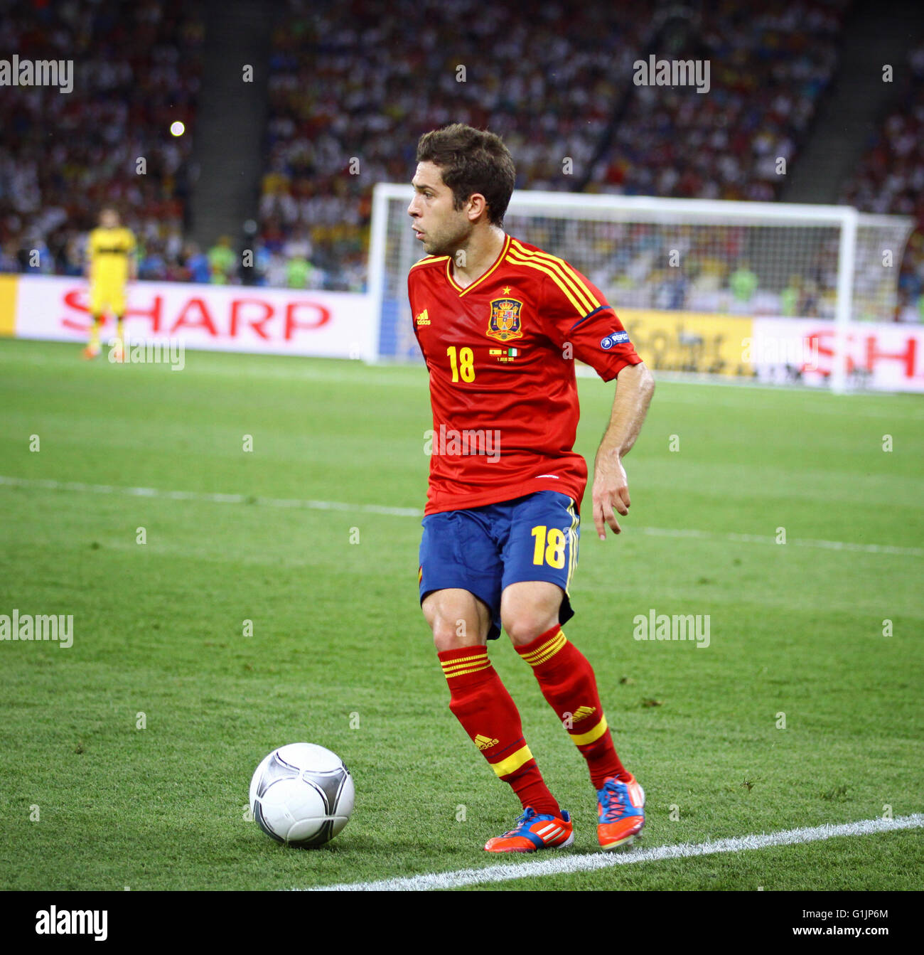 UEFA EURO 2012 Final game Spain vs Italy at Olympic stadium in Kyiv ...