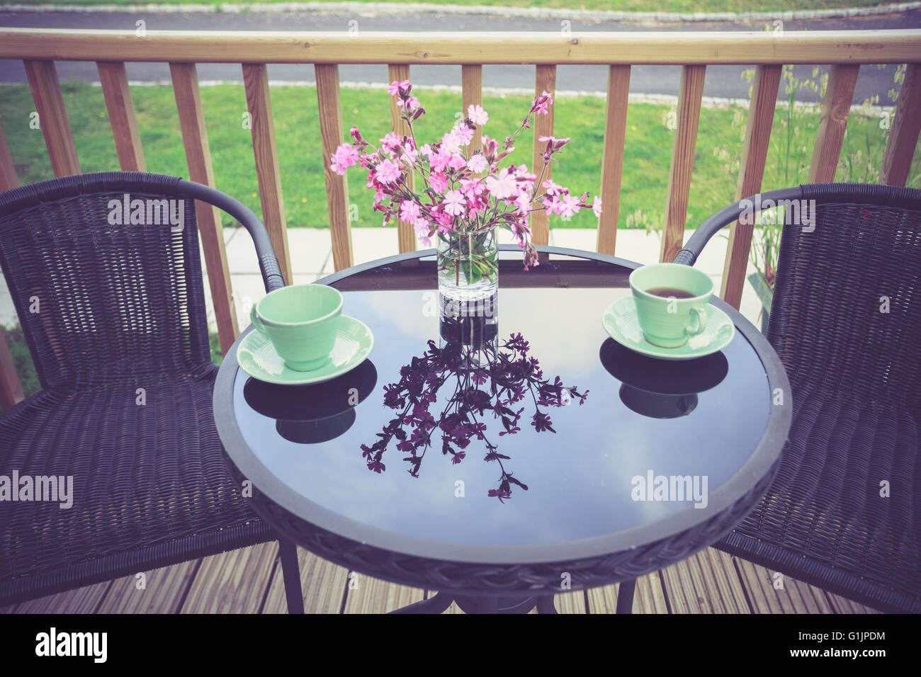 Tea on porch hi-res stock photography and images - Alamy