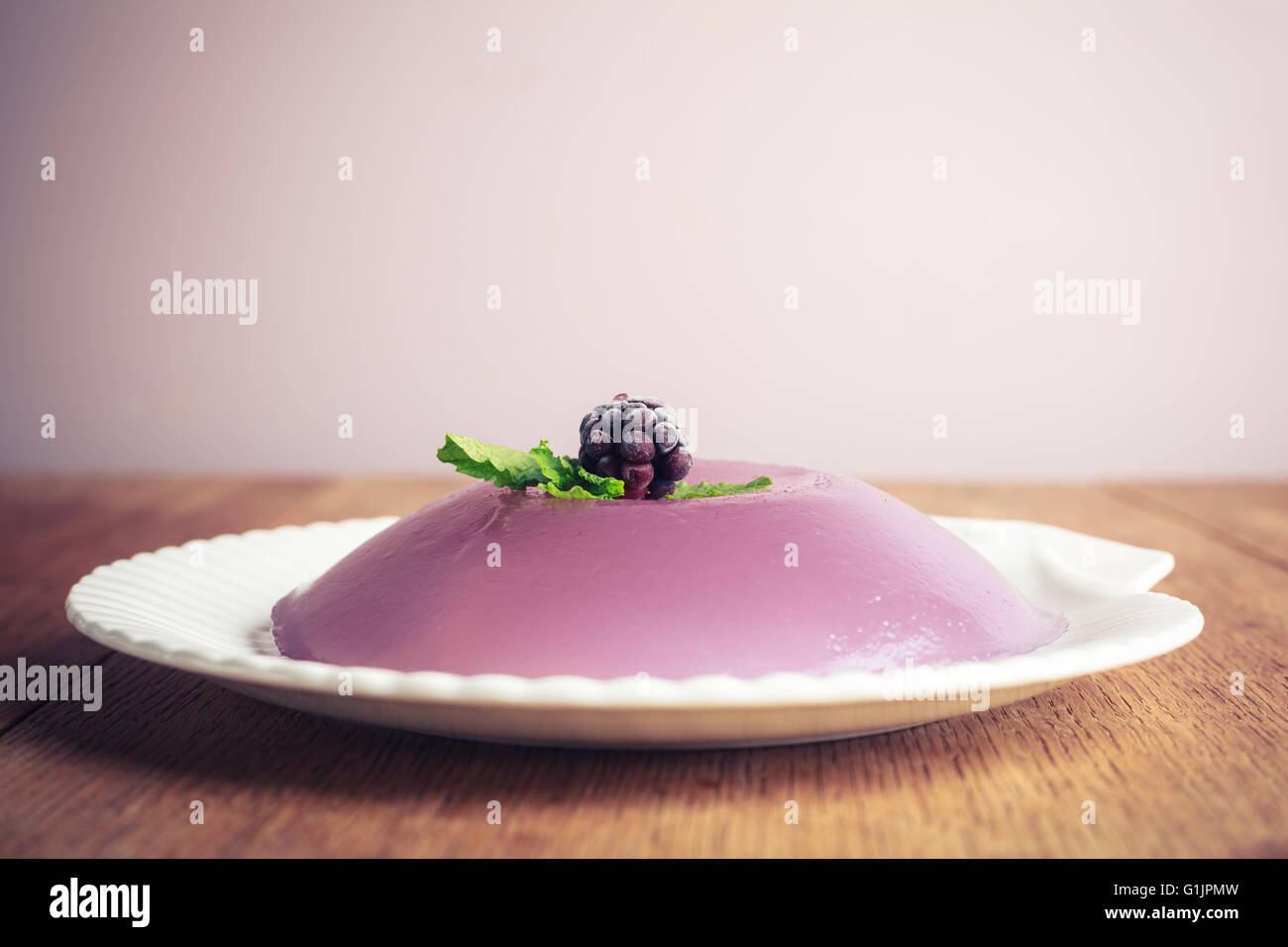 Jelly purple dessert not illustration hi-res stock photography and ...