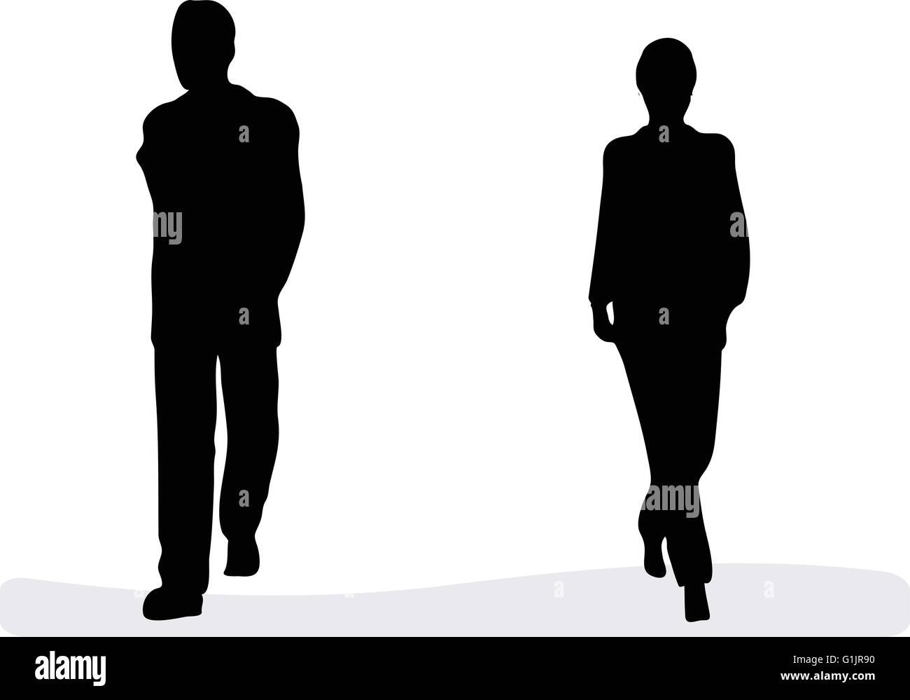 Woman power walking Stock Vector Images - Alamy