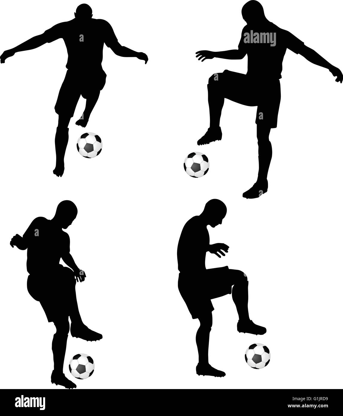 Football team in position Cut Out Stock Images & Pictures - Alamy