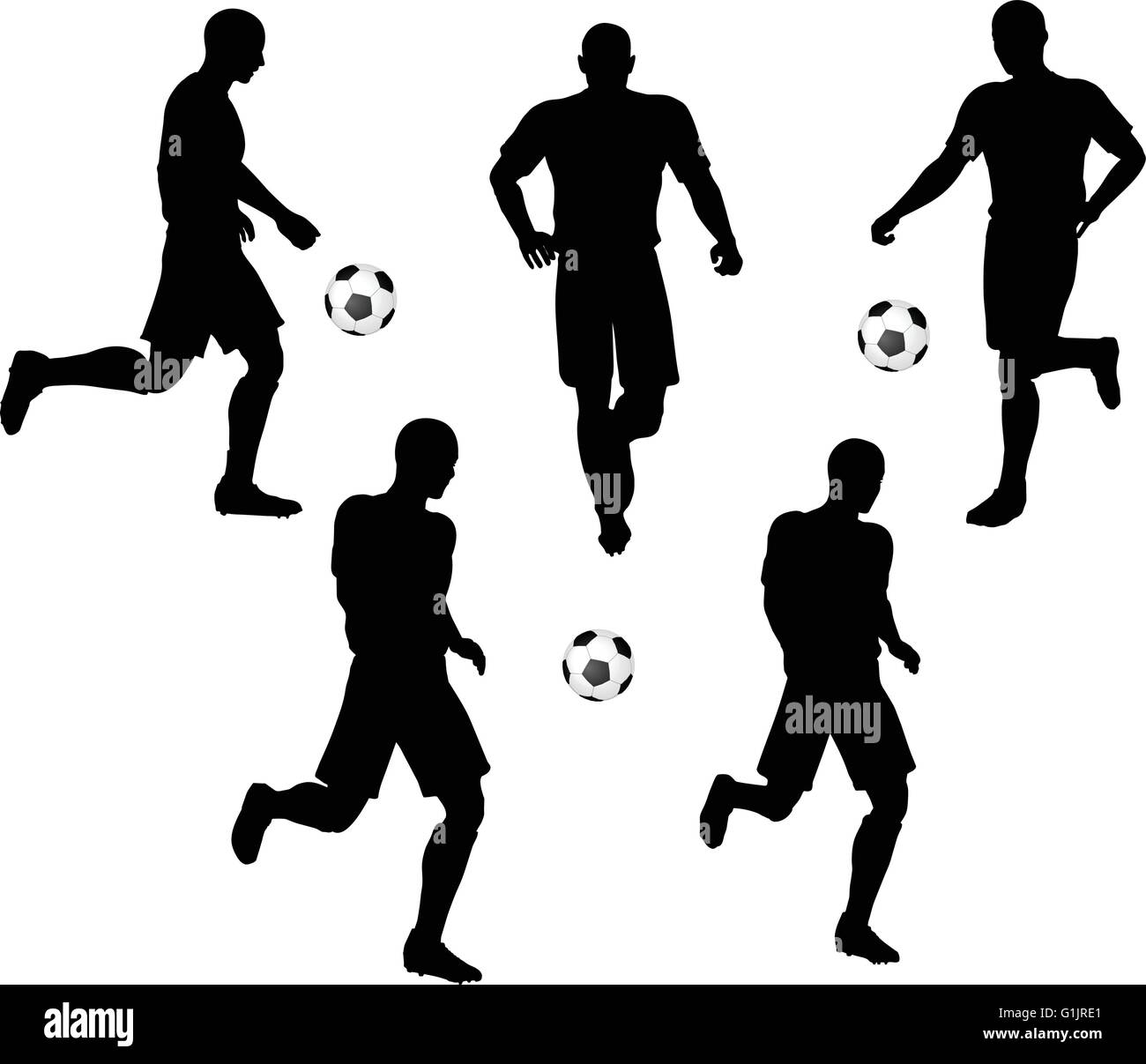 Football team in position Cut Out Stock Images & Pictures - Alamy