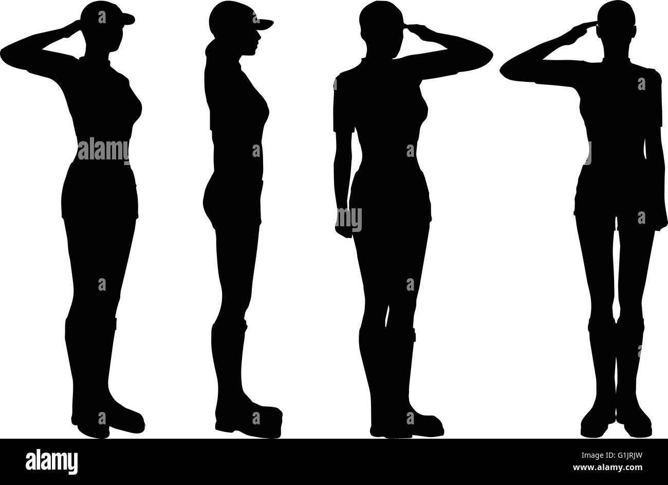 EPS 10 vector collection of Soldier, officer, captain, policeman ...