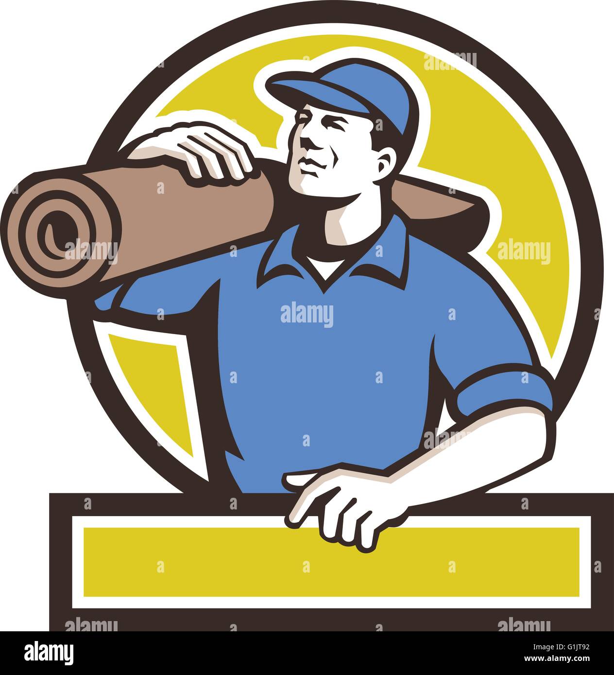 Carpet roll Stock Vector Images - Alamy