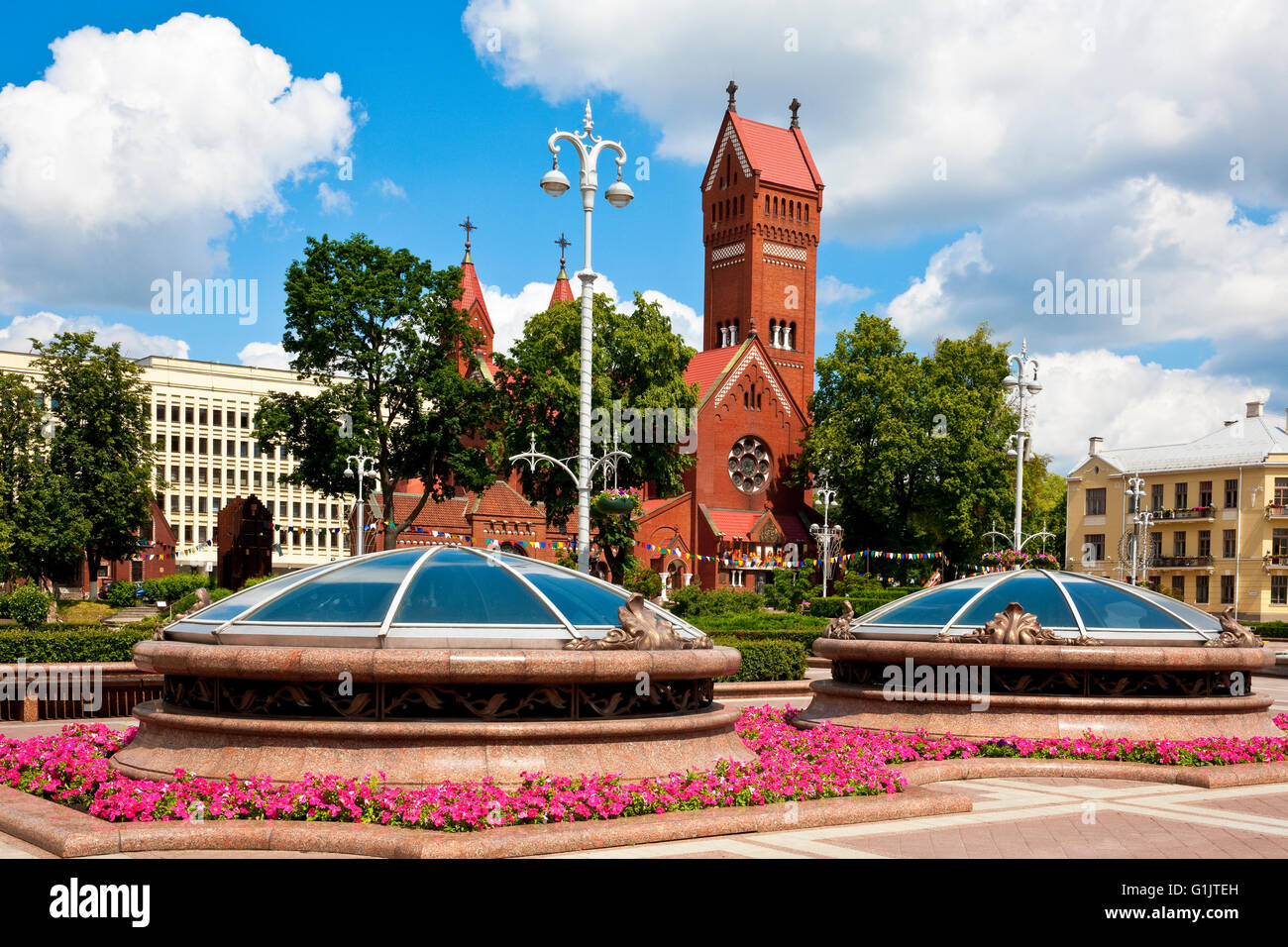 The Red Church ( church of Saint Simon and Helena ) and the ...