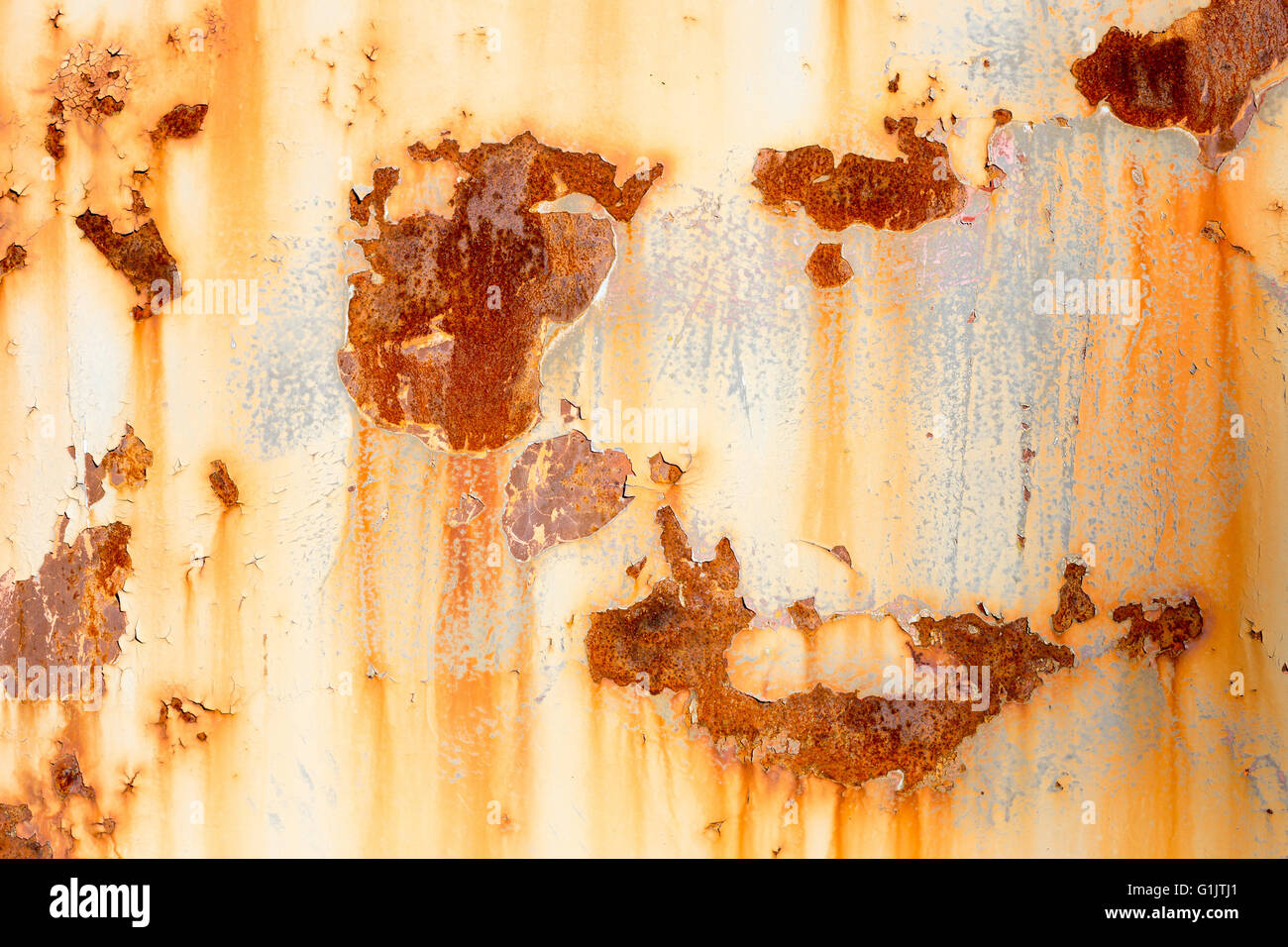 Old painted metal texture with traces of rust Stock Photo - Alamy