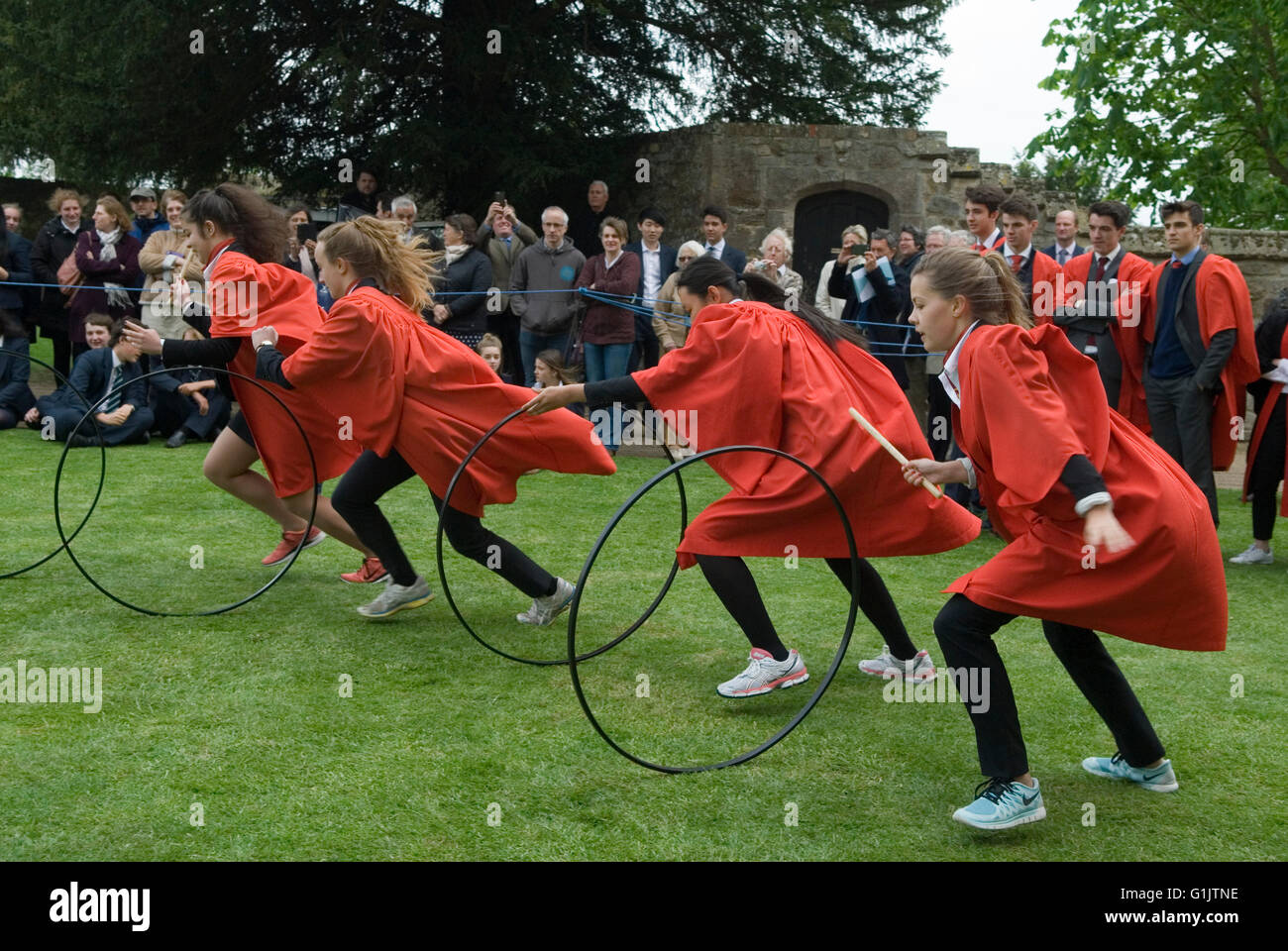 Private School UK, girl students take part in a public school tradition ...