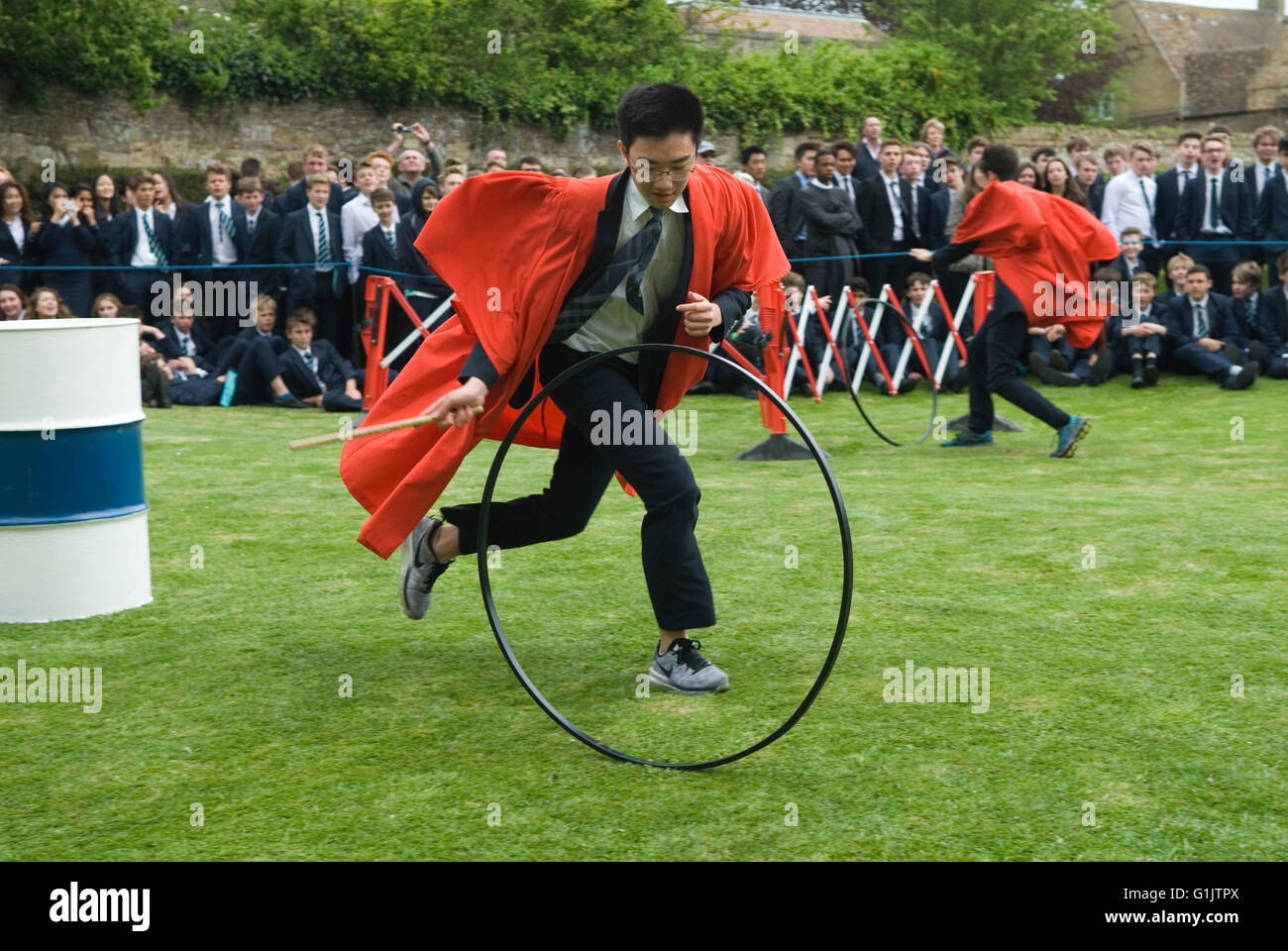 Public school tradition UK. Hoop Trundle. The Kings School Ely. Ely ...
