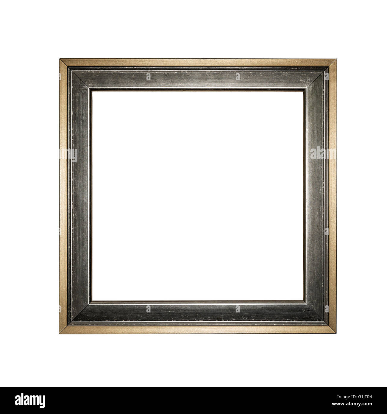 Classic wooden frame. Isolated on white background Stock Photo - Alamy