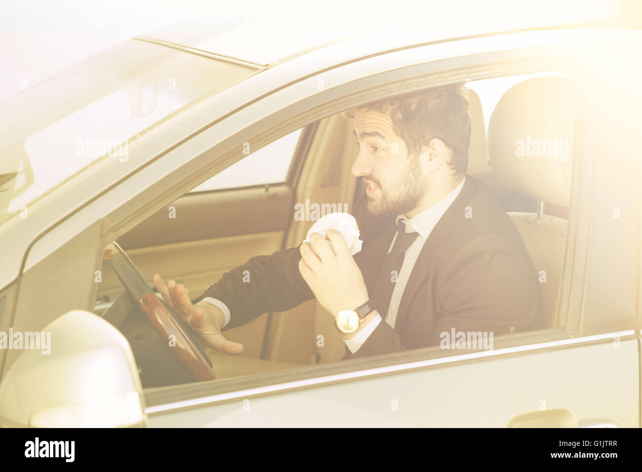 Man eating junk food hi-res stock photography and images - Alamy