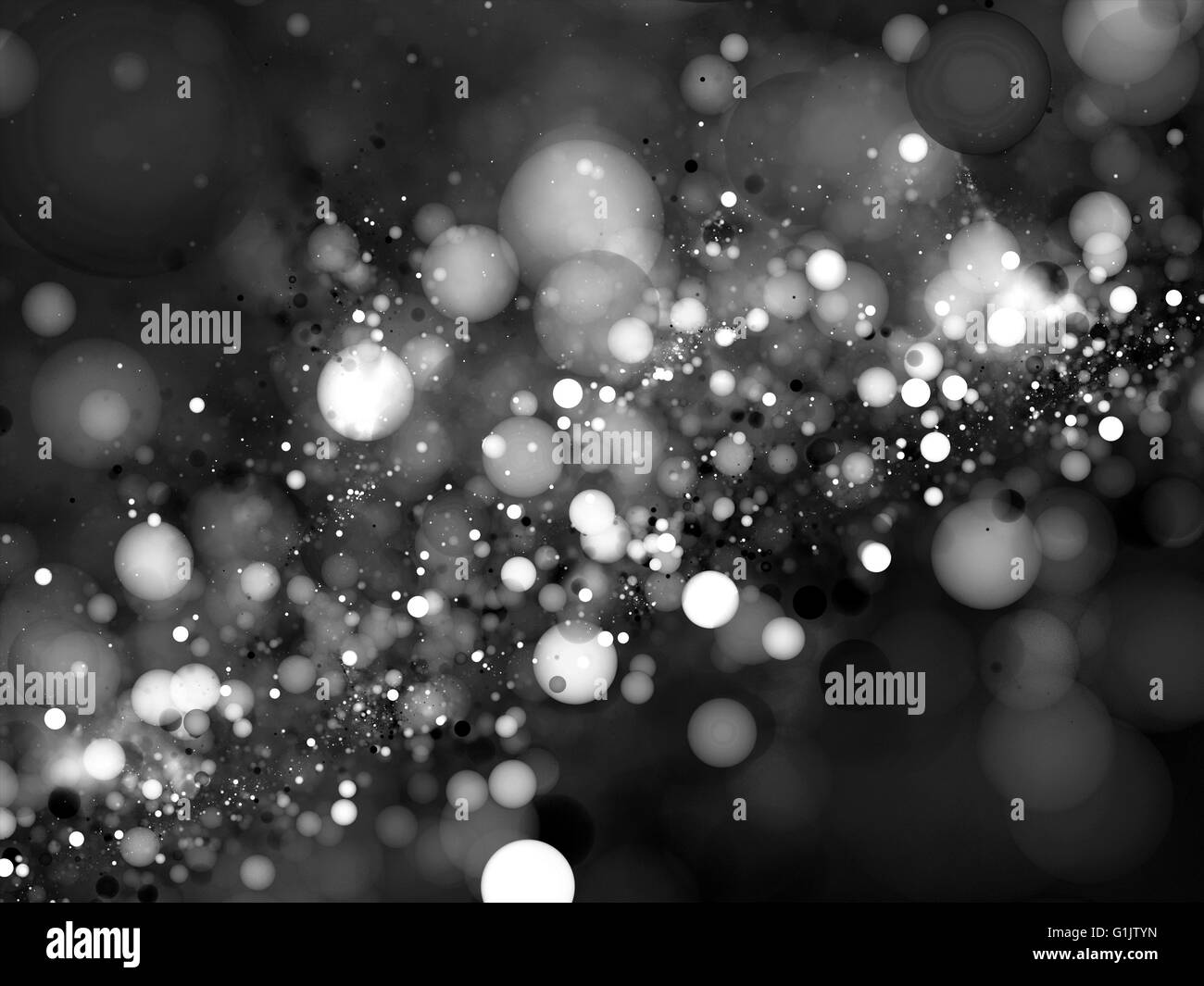 Bubbles in space bokeh fractal, computer generated abstract intensity map Stock Photo - Alamy