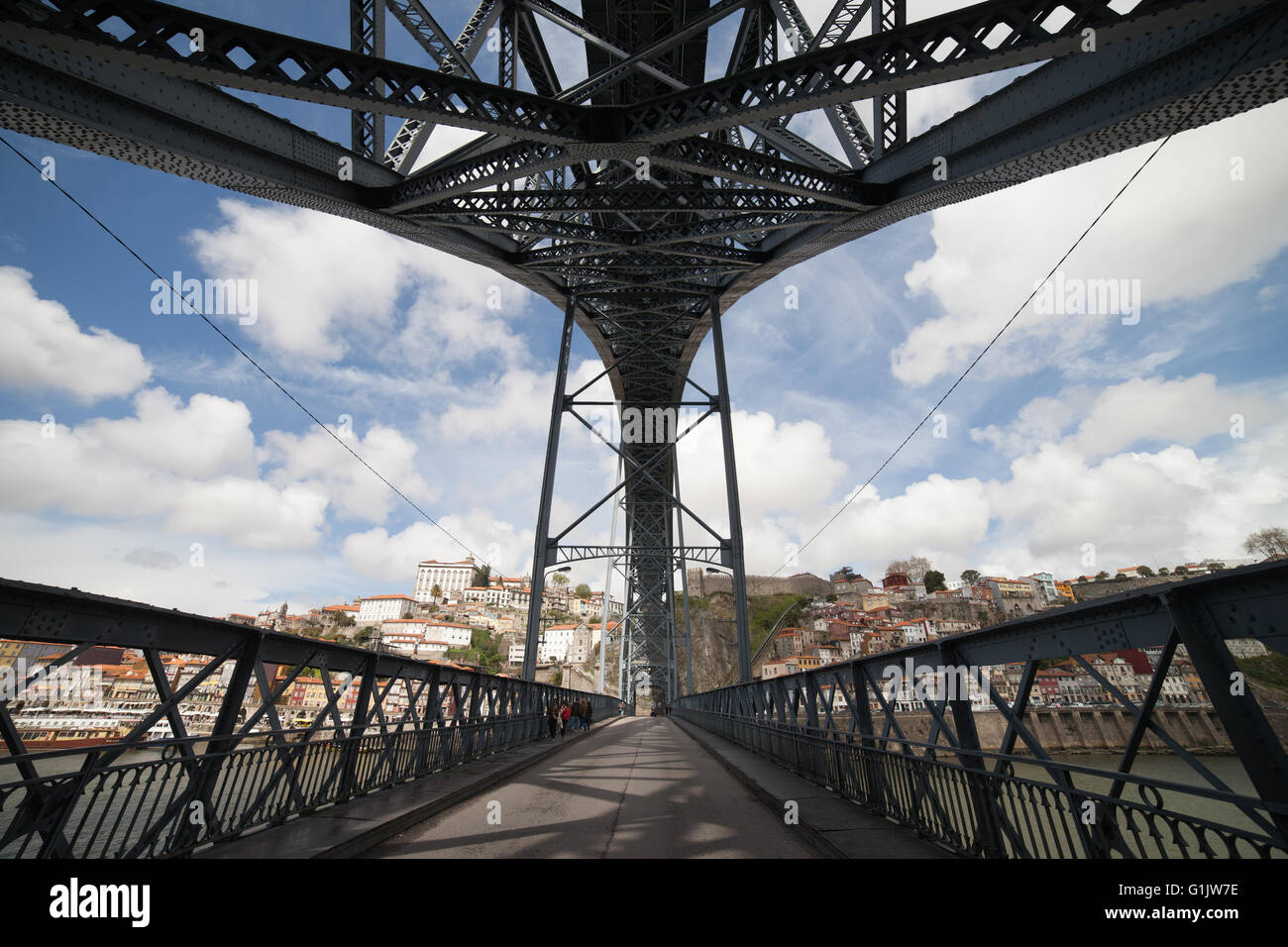 Ponte Luis I Bridge in Porto, Portugal, city landmark, urban ...