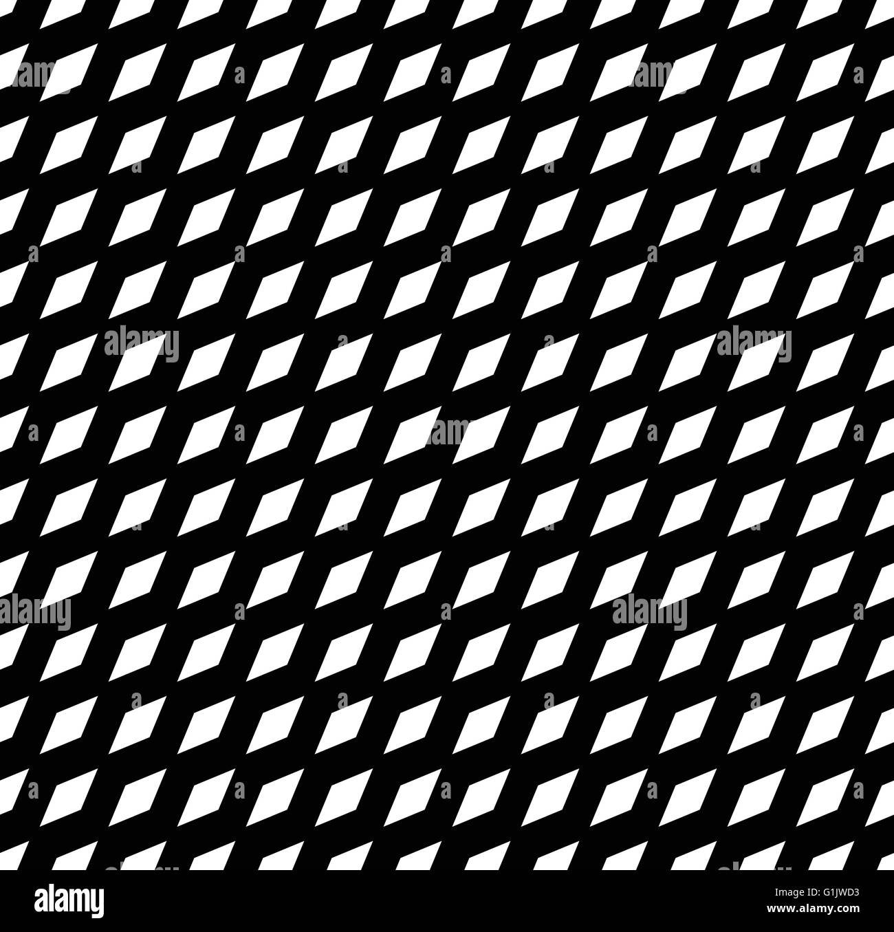 Simple seamless pattern with tilted rhombus shapes. Minimal monochrome ...