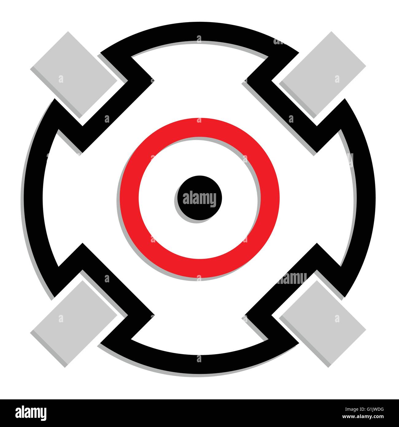 Crosshair, target mark icon, symbol. Accuracy, focus, precision ...