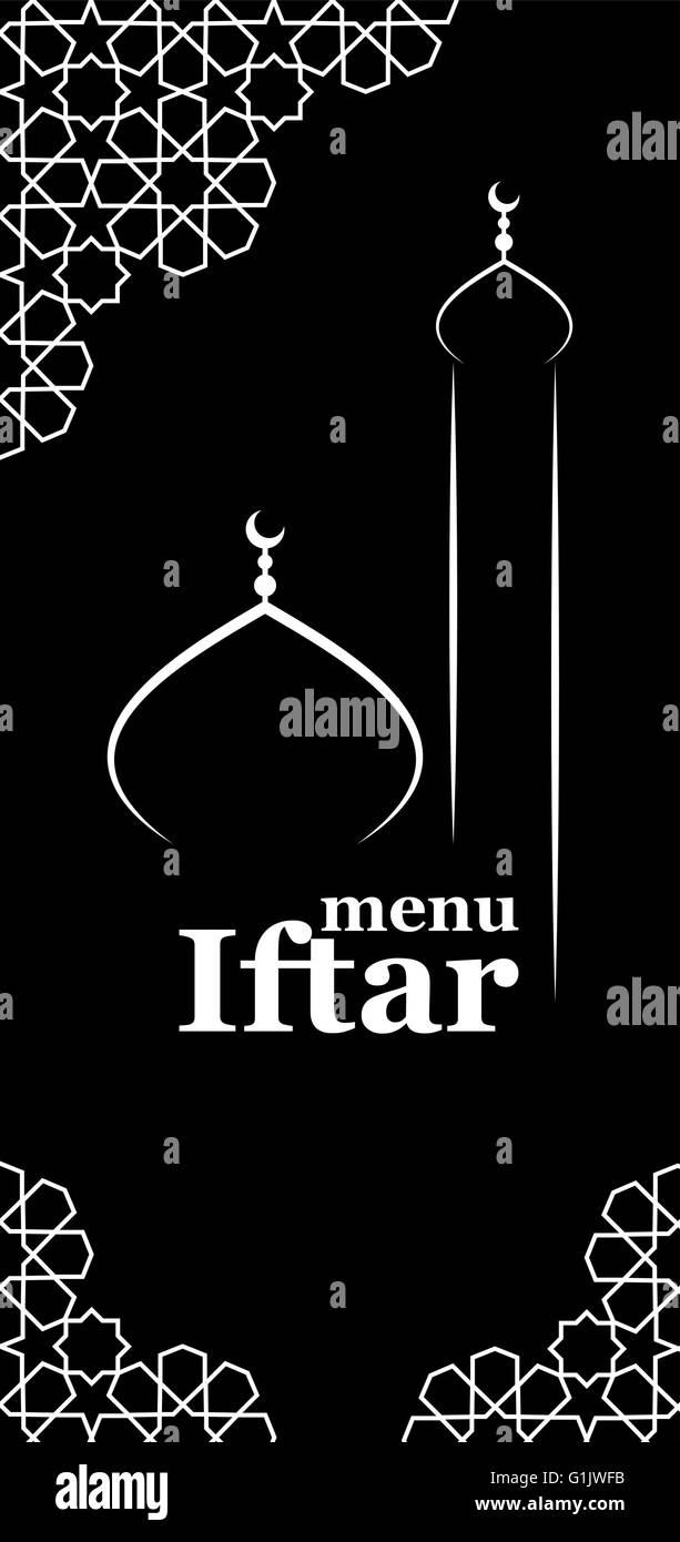 Iftar menu template hi-res stock photography and images - Alamy