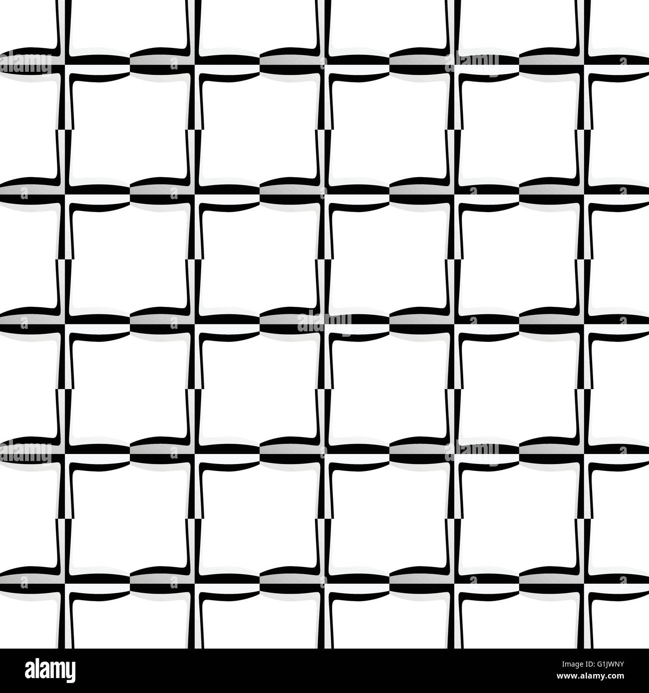 Various abstract geometric patterns, monochrome mosaic backgrounds ...