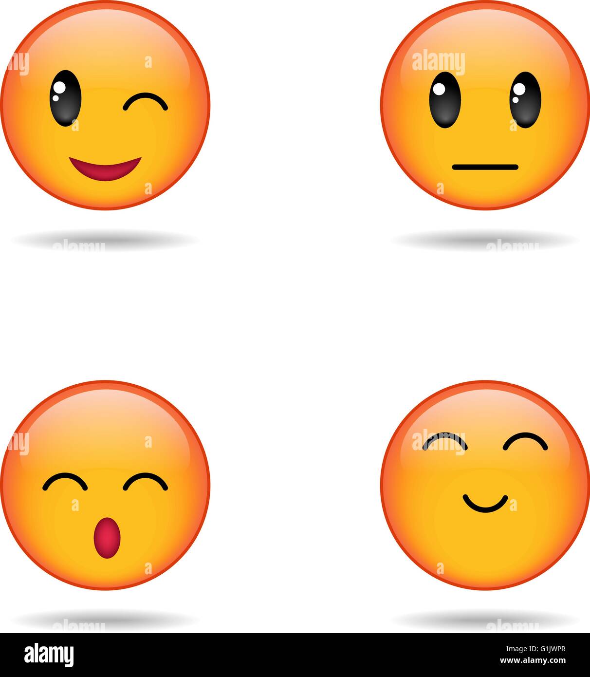 Smiley face emoji Stock Vector Images - Alamy