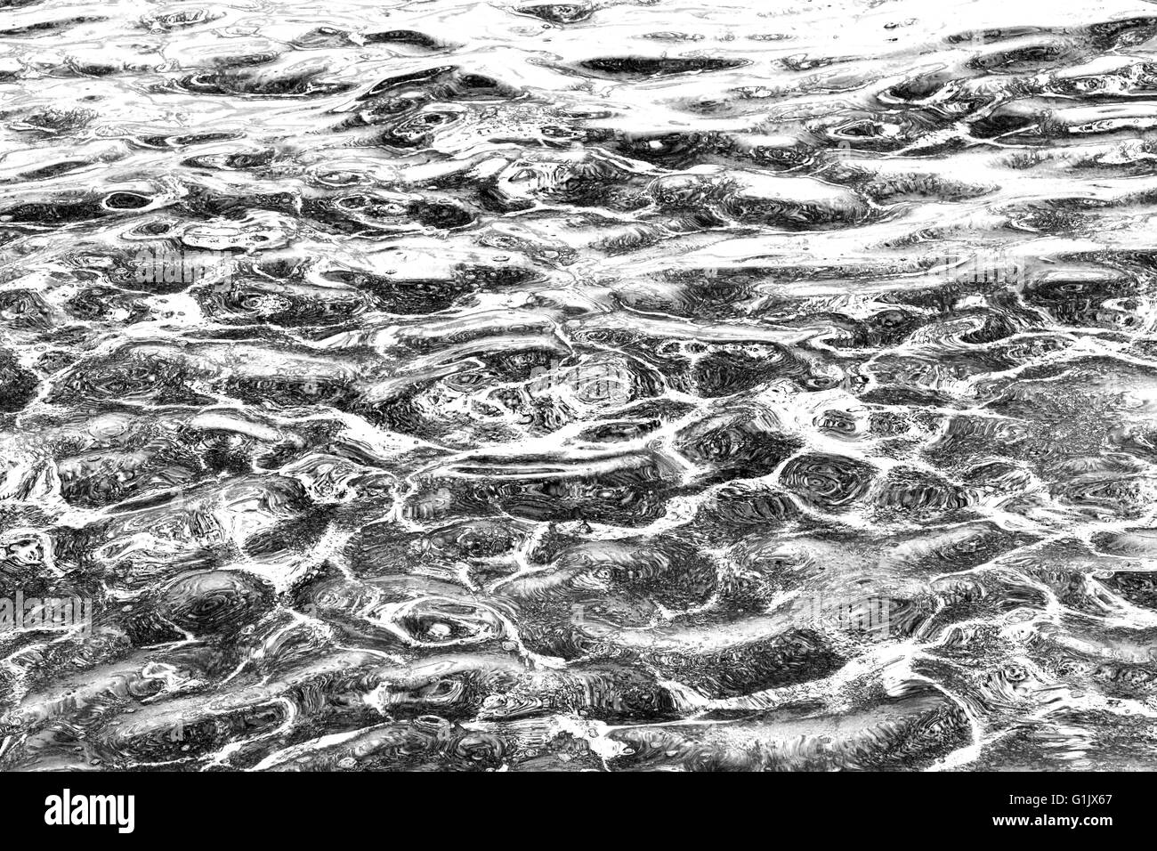 and reflex blurred of the arabic sea ocean in oman the color Stock ...