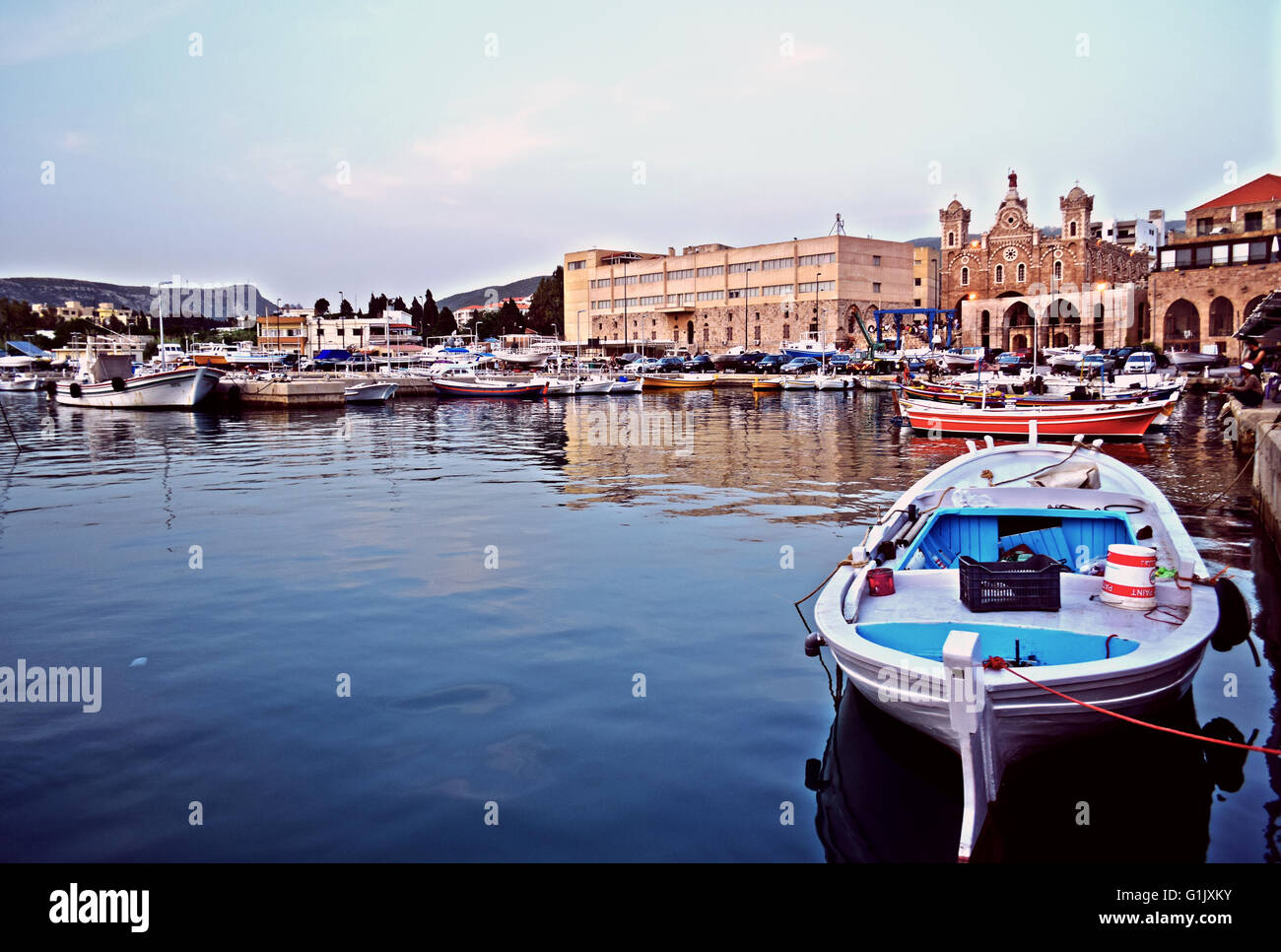 an old Phoenician port at Batroun, Lebanon Stock Photo - Alamy