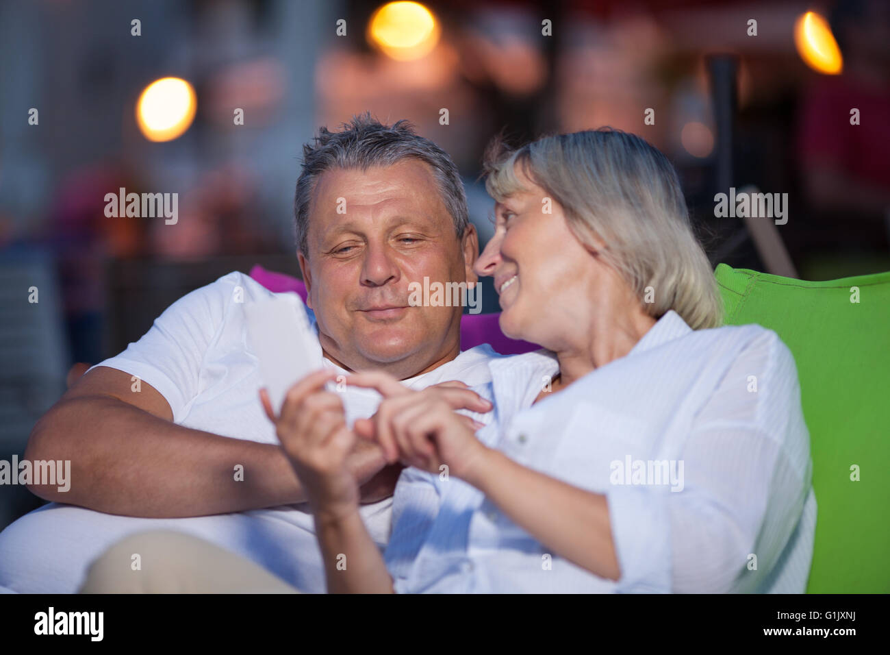 Middle aged companion see hand hi-res stock photography and images - Alamy