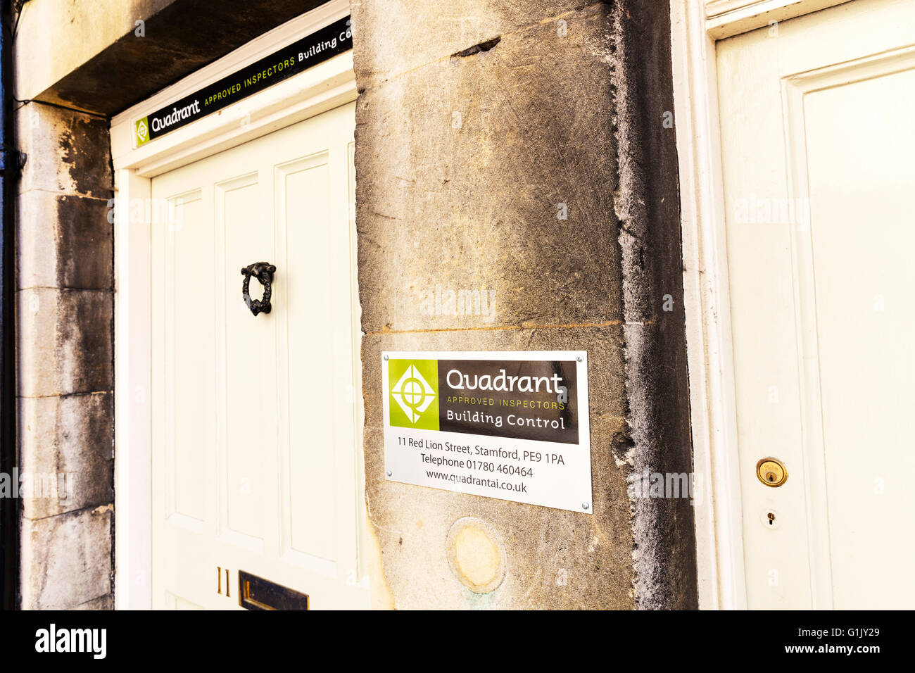 Building inspectors approved control sign Quadrant logo name signs UK ...