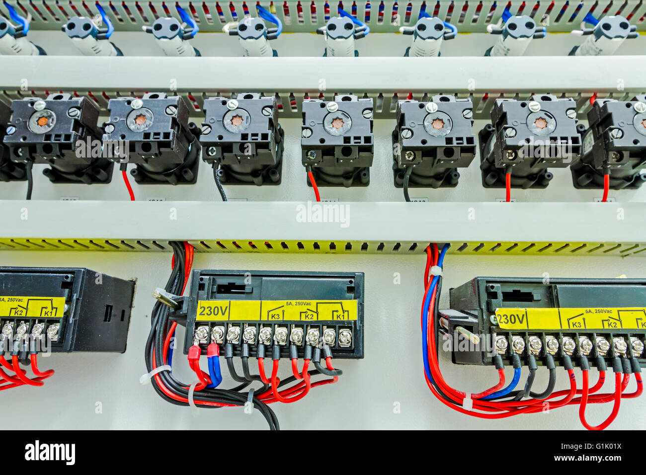 Automatic programming relay has control over electrical panel, power ...