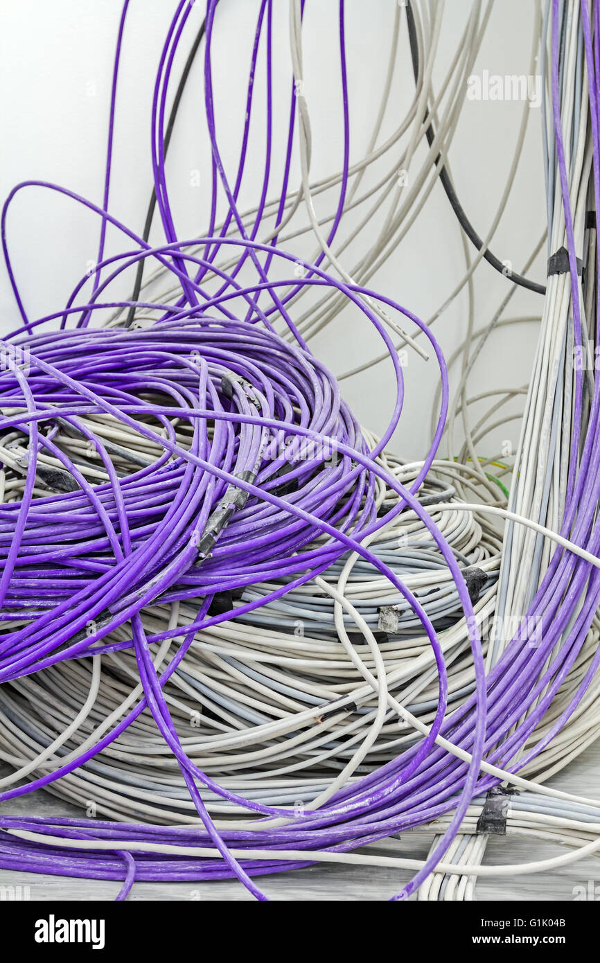 Installation Of Cable Fiber Optic Network Stock Photos & Installation ...