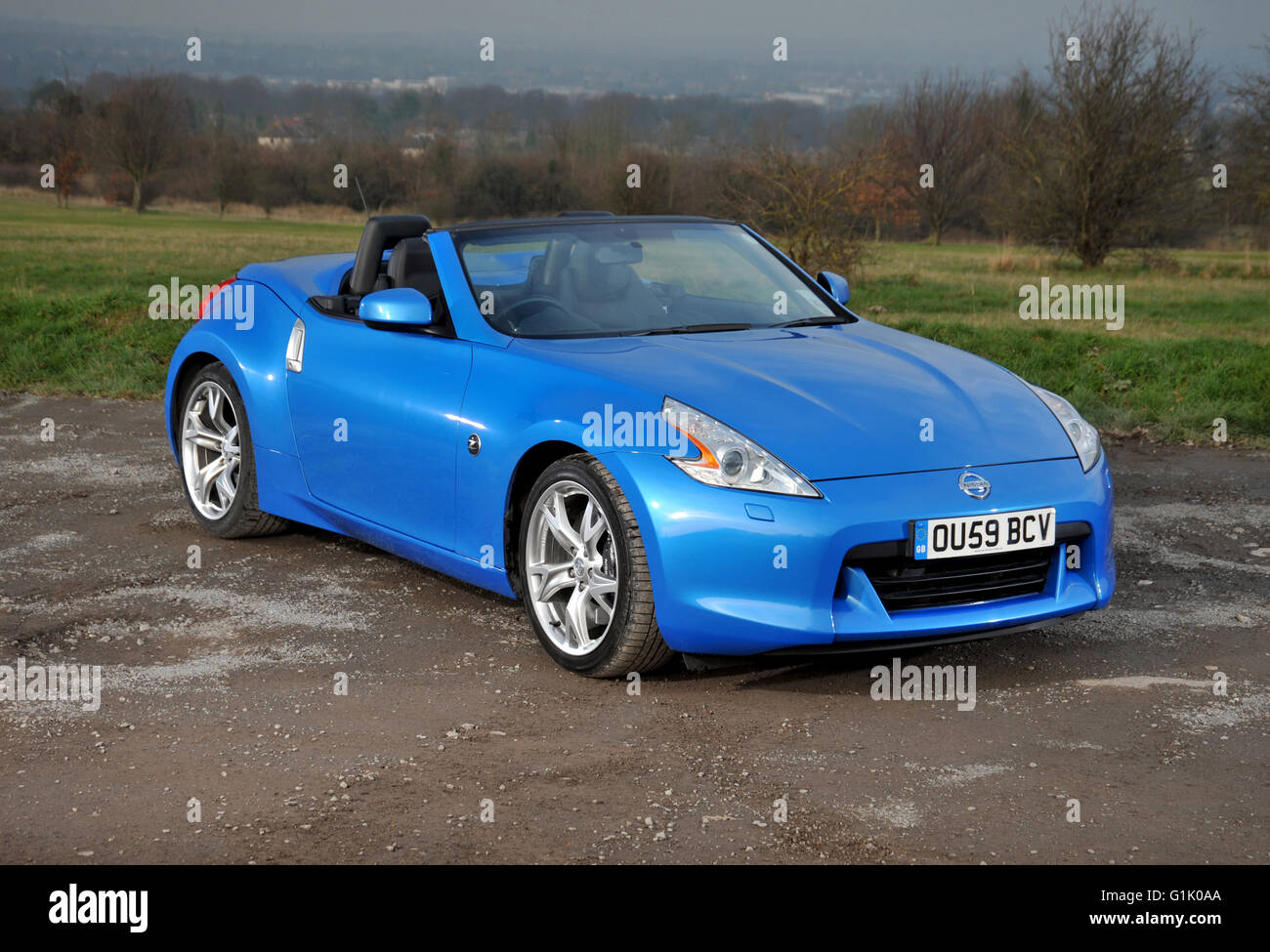 Nissan 370Z convertible Japanese sports car Stock Photo - Alamy