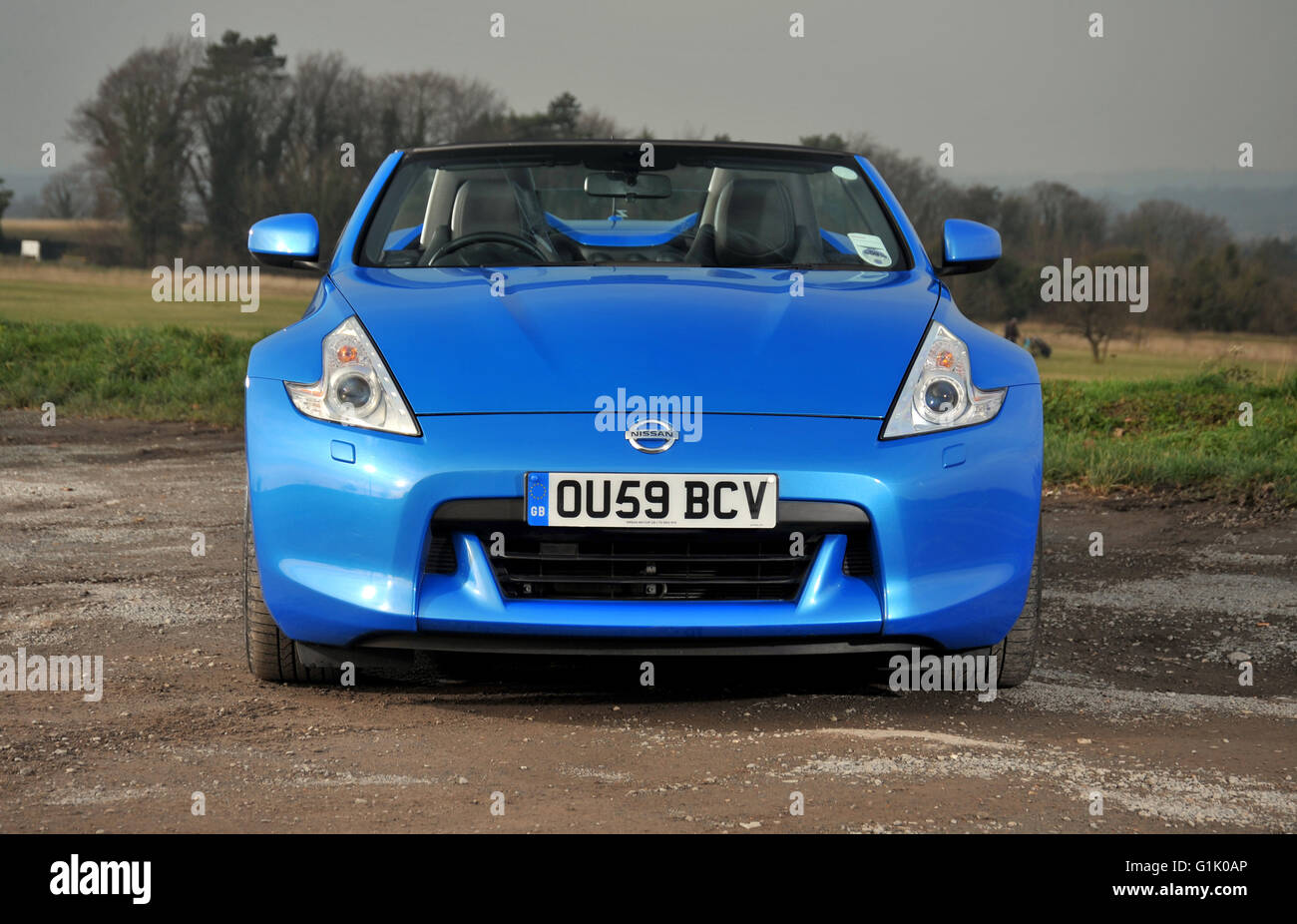 Nissan 370Z convertible Japanese sports car Stock Photo - Alamy