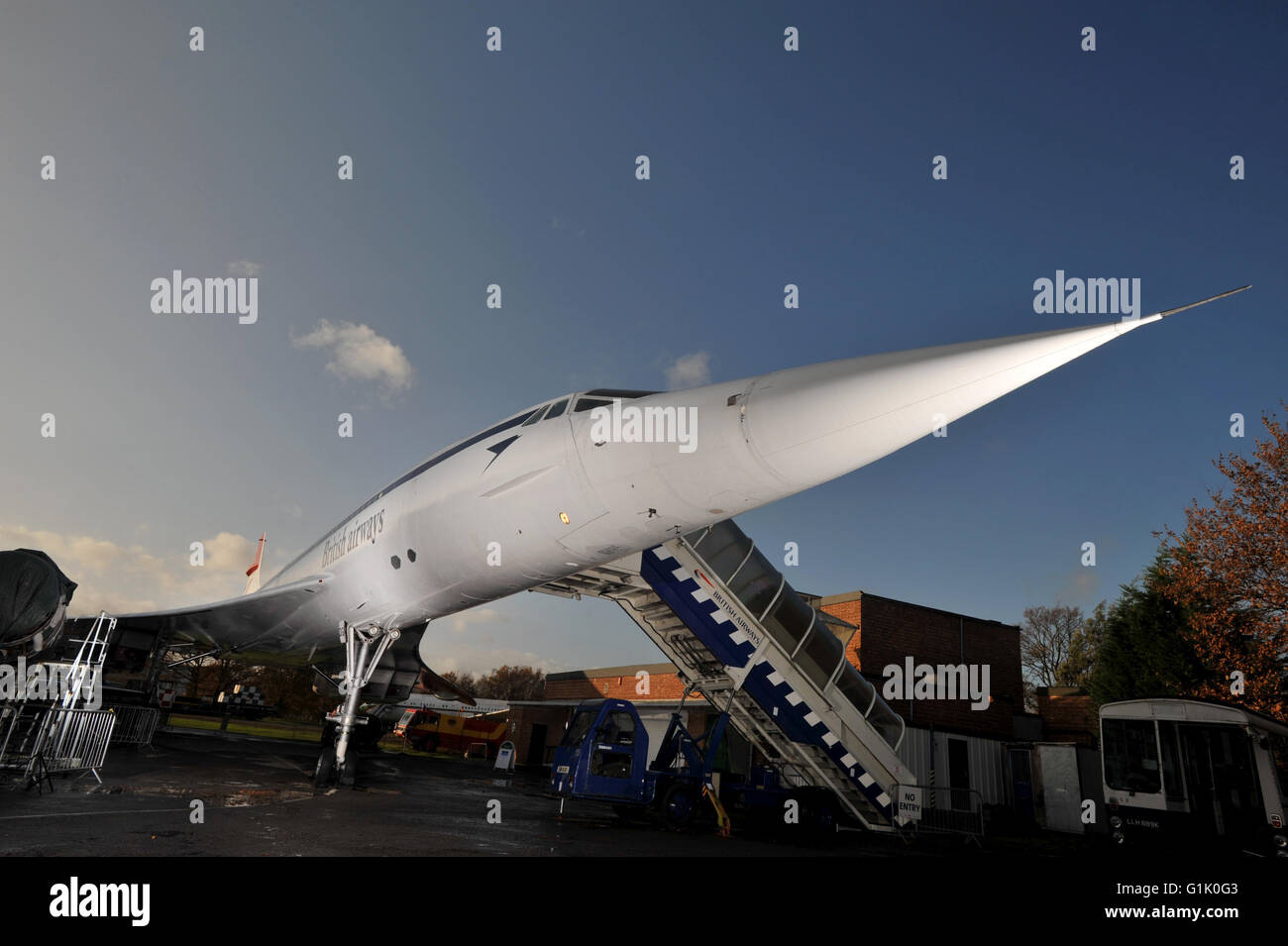 Concorde supersonic airliner at Brooklands museum Stock Photo - Alamy