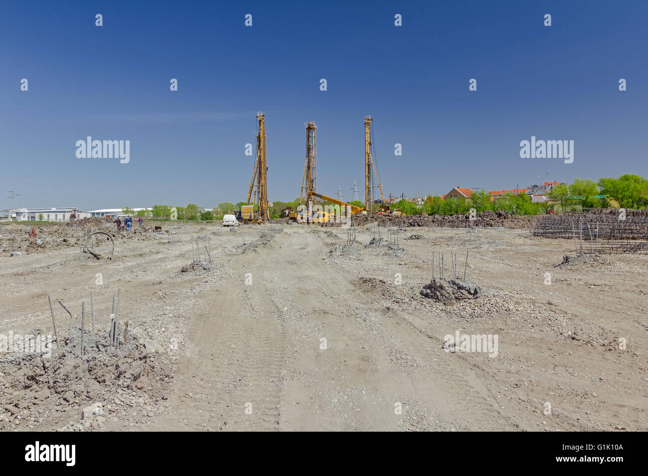 Cornerstone construction site building hi-res stock photography and ...