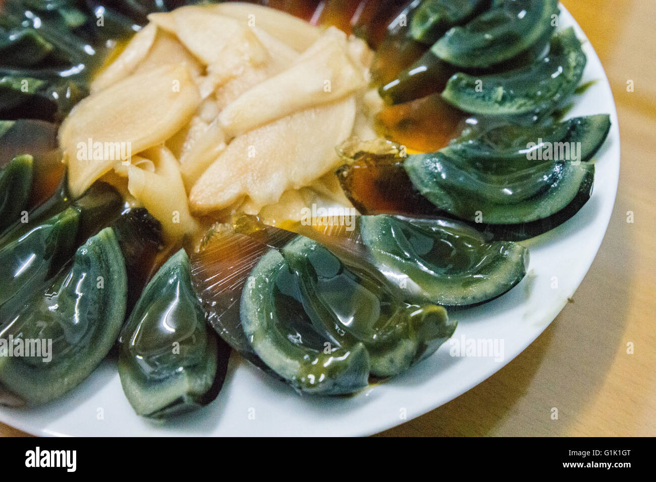 Asian traditional food century eggs hi-res stock photography and images ...