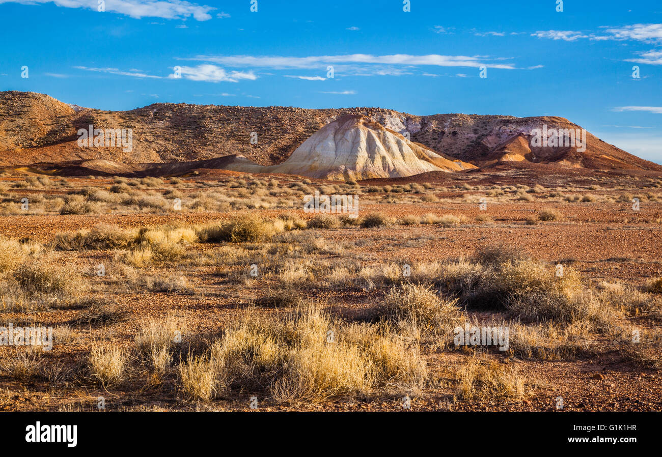 The Breakaways Reserve near Coober Pedy, South Australia. Colourful ...
