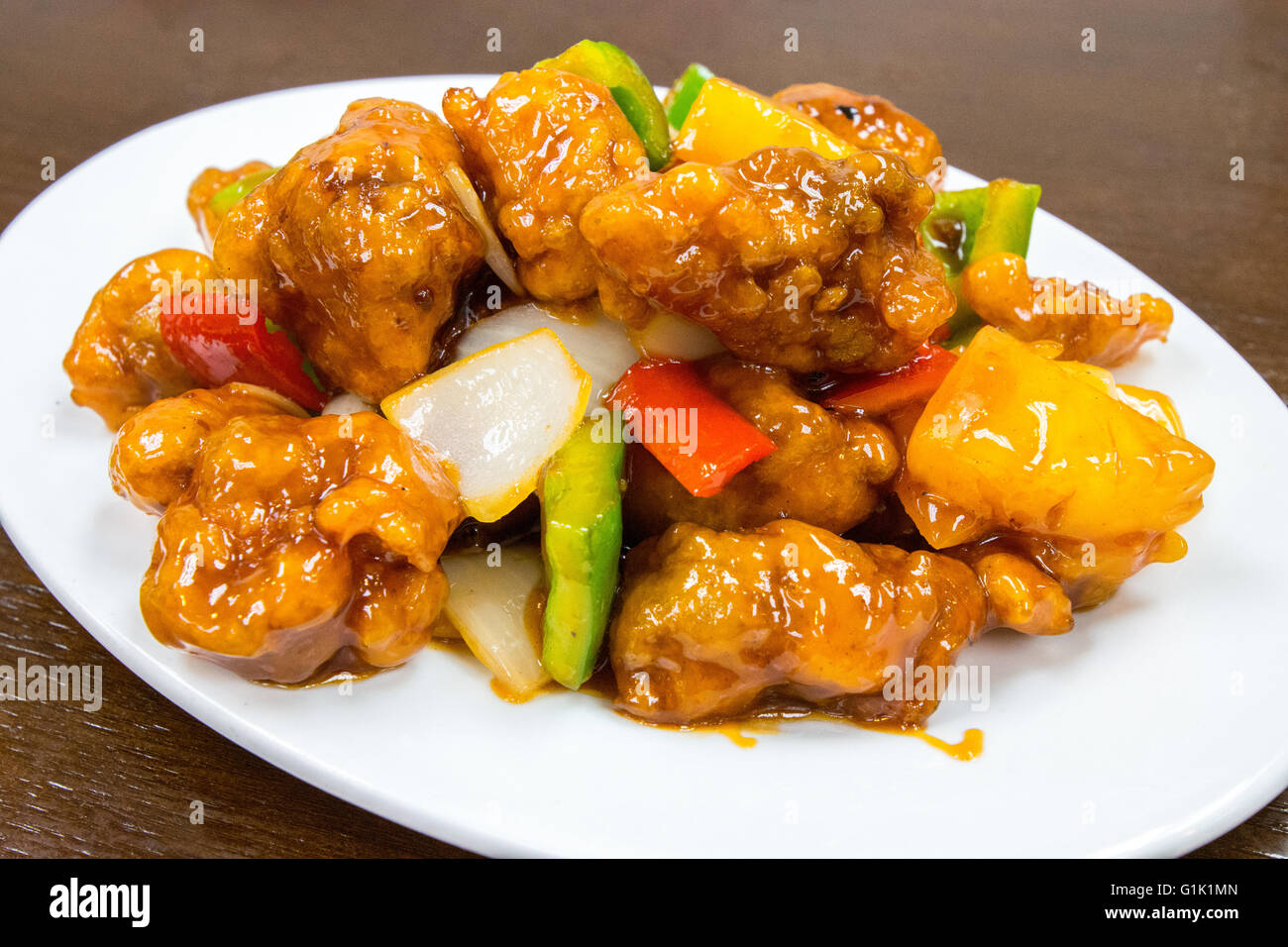 sweet and sour pork Stock Photo - Alamy