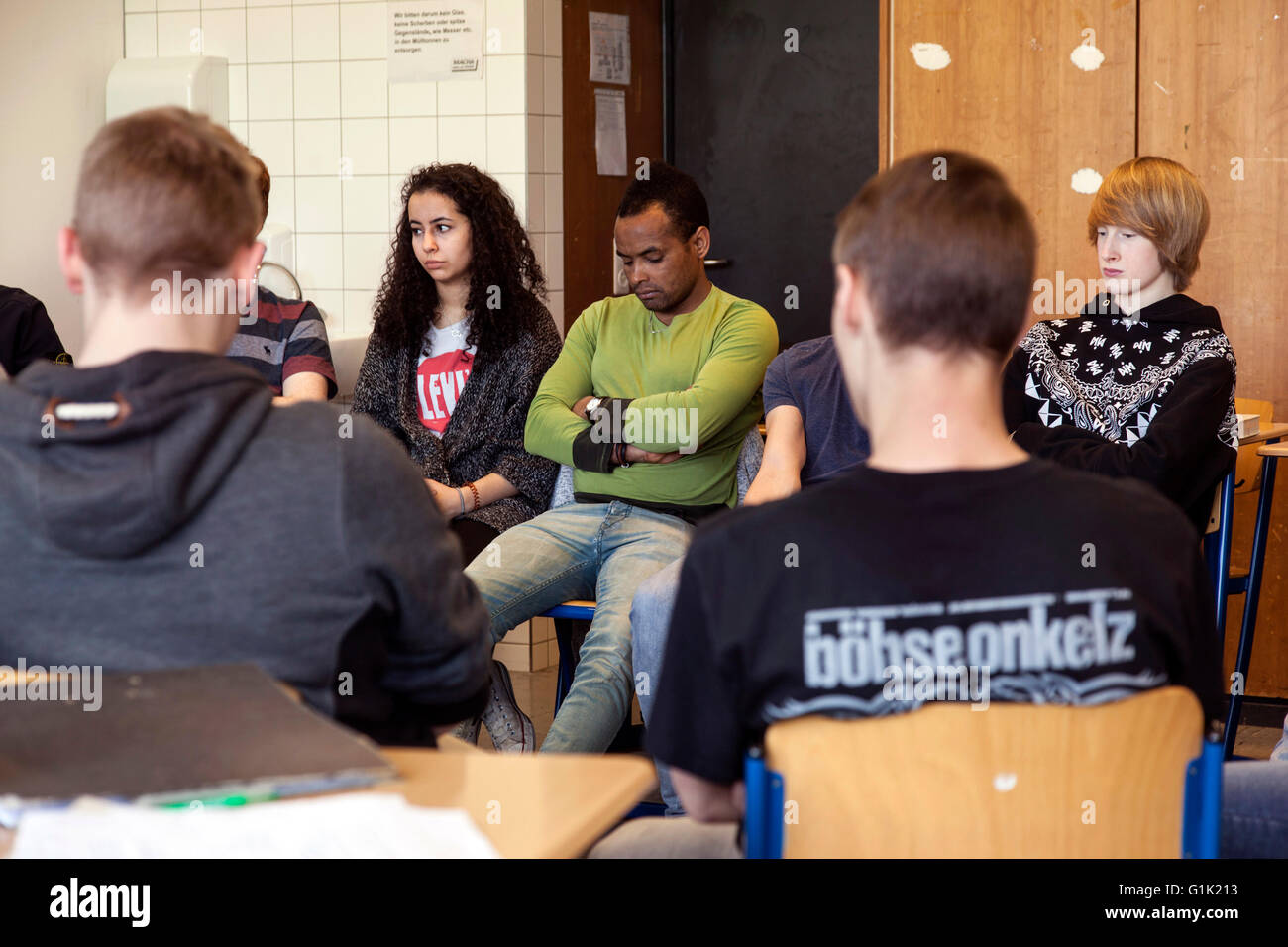 Black young women at the junior high school hi-res stock photography ...