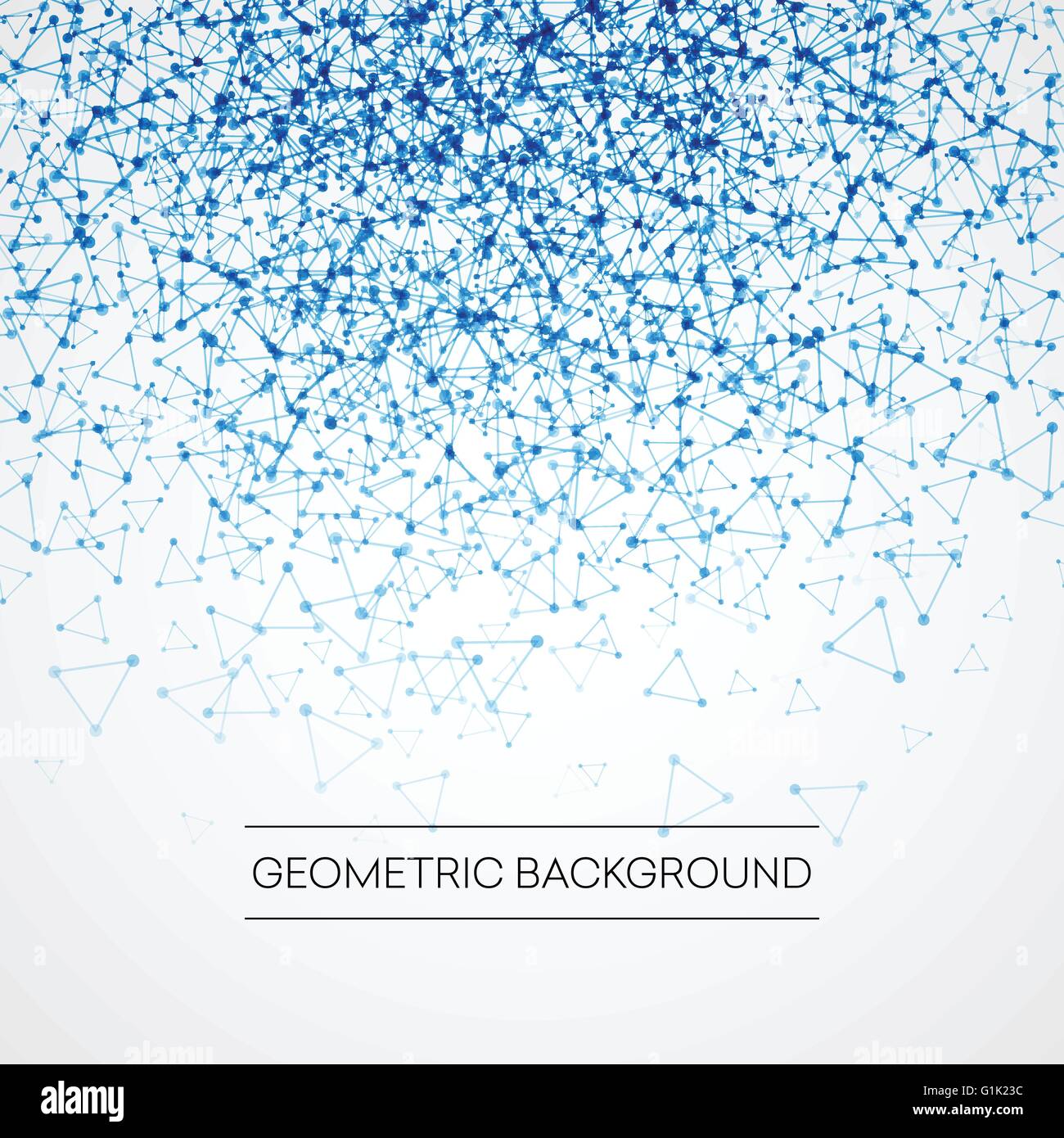 Abstract Background With Dotted Grid And Triangular Cells Vector Illustration Stock Vector