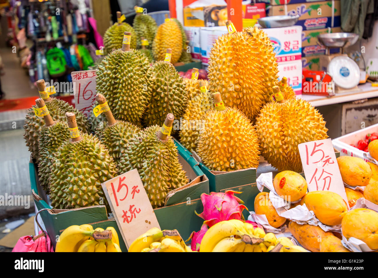 Malaysia durian hi-res stock photography and images - Alamy