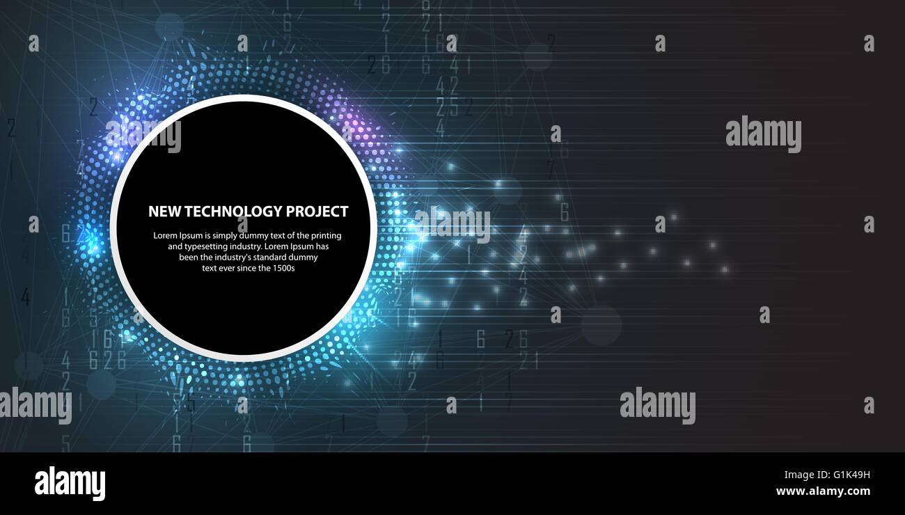 Abstract vector background. Futuristic technology style. Elegant ...