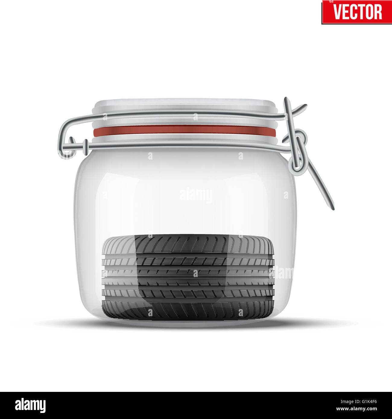 Winter tire on white Stock Vector Images - Alamy