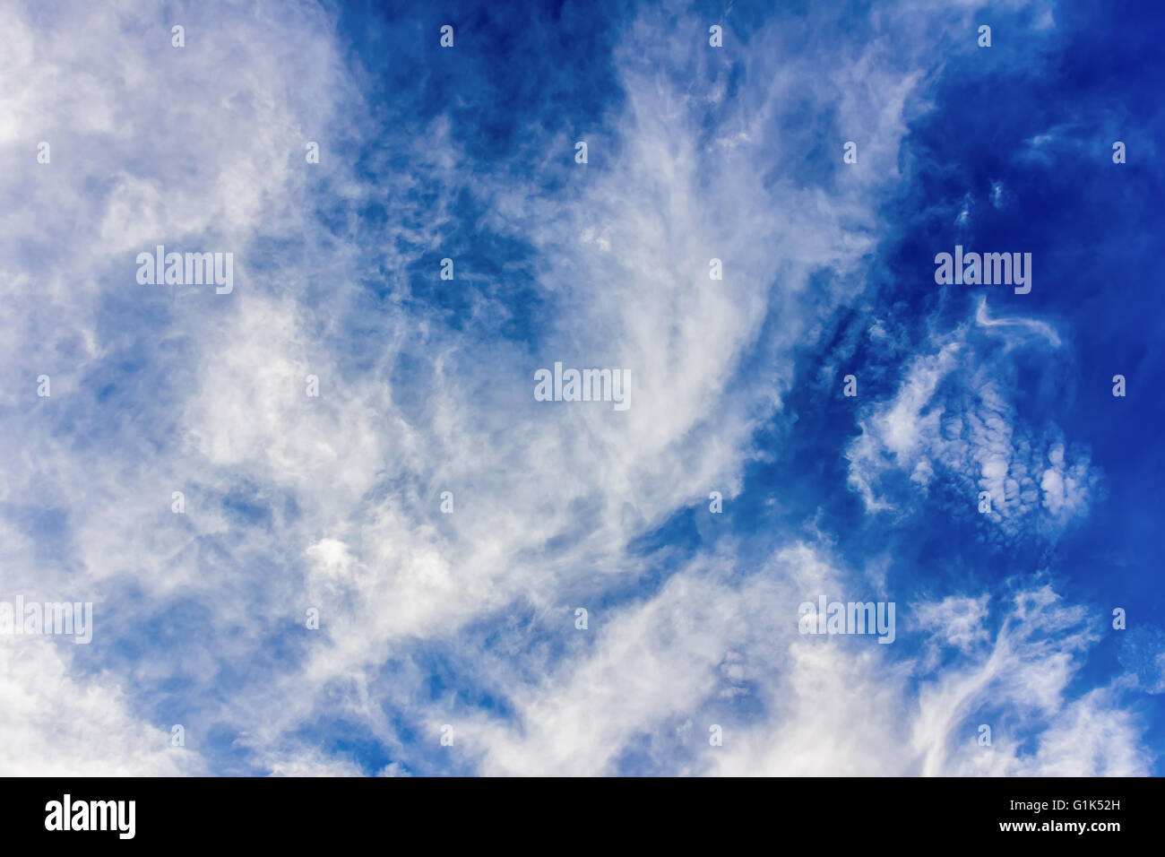 Blue sky with clouds background Stock Photo - Alamy