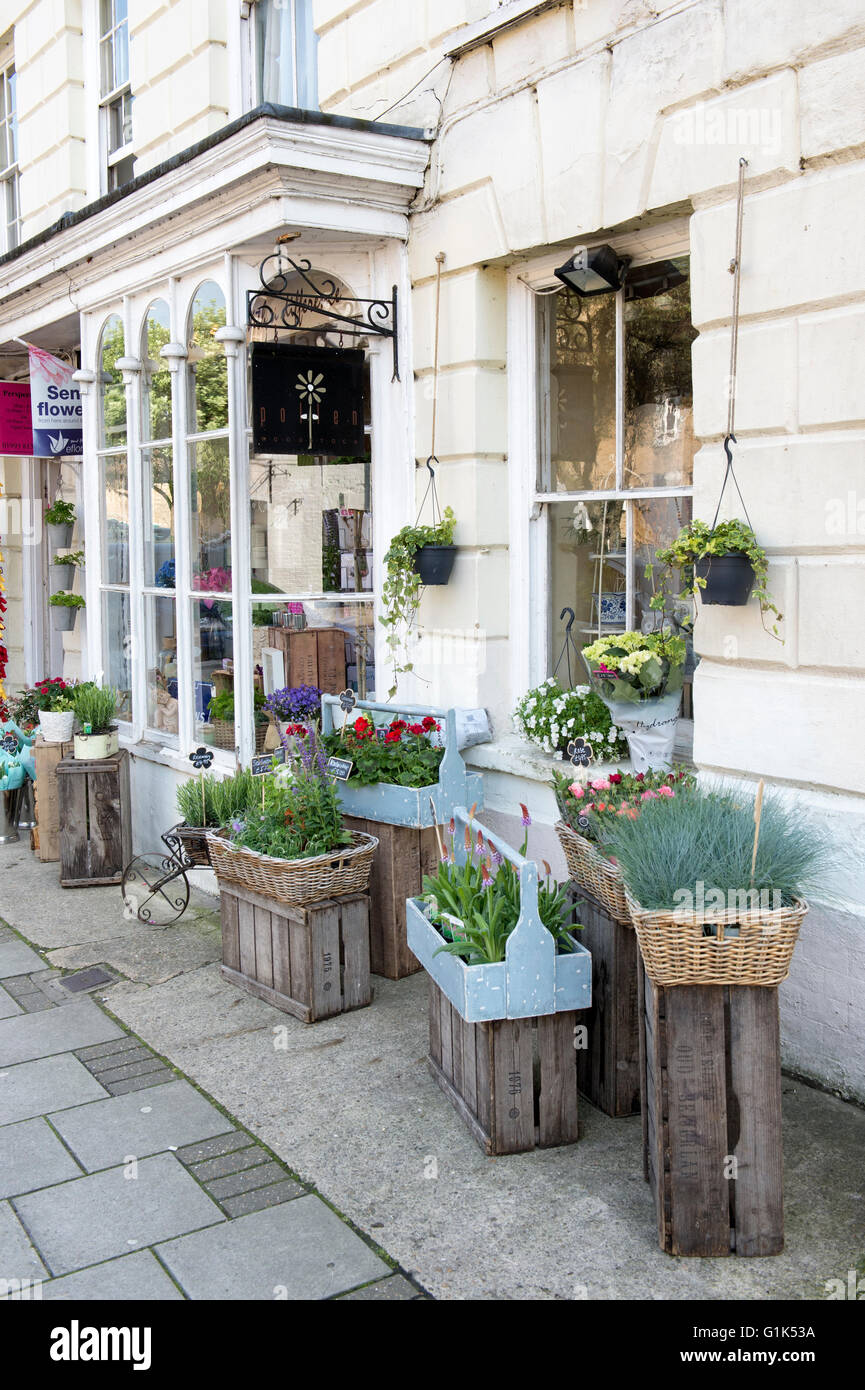 Florist Shop display, Woodstock, Oxfordshire, England Stock Photo - Alamy