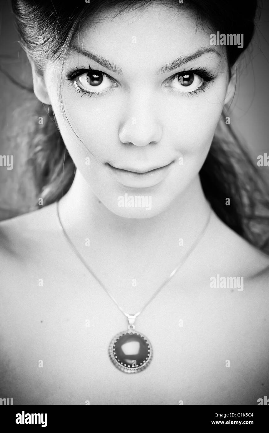 Beauty cosmetic hair woman Black and White Stock Photos & Images - Alamy