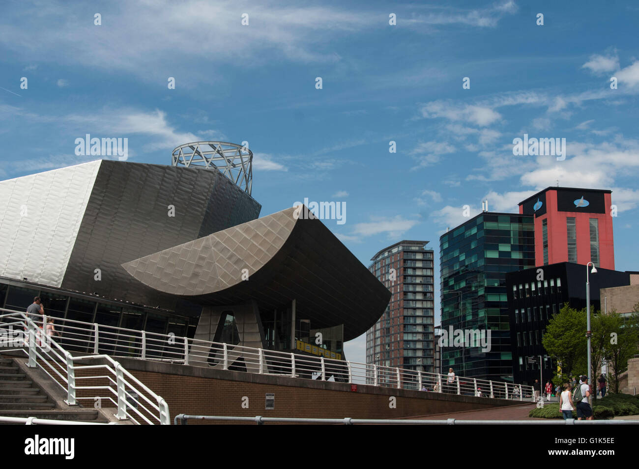 Salford Quays - The Lowry and Digital World Centre Buildings Stock ...