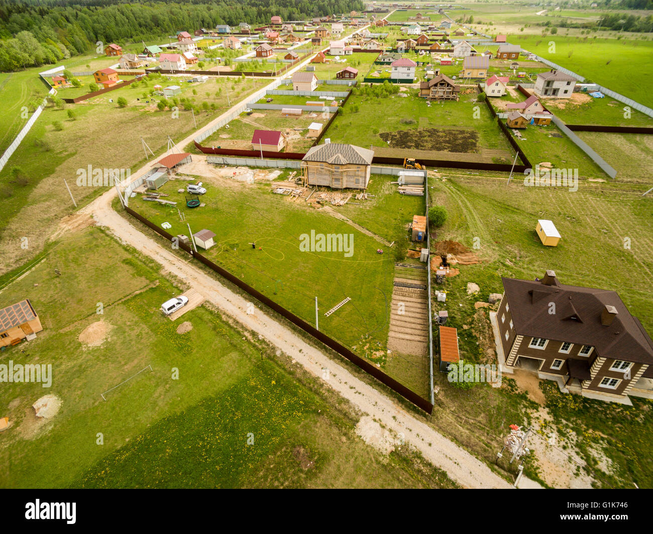 Village view from above Stock Photo - Alamy