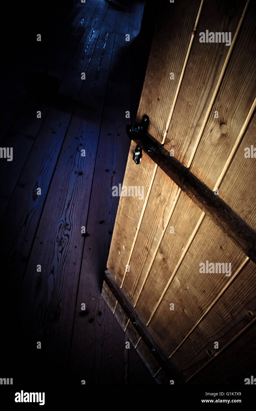 Partially opened door hi-res stock photography and images - Alamy