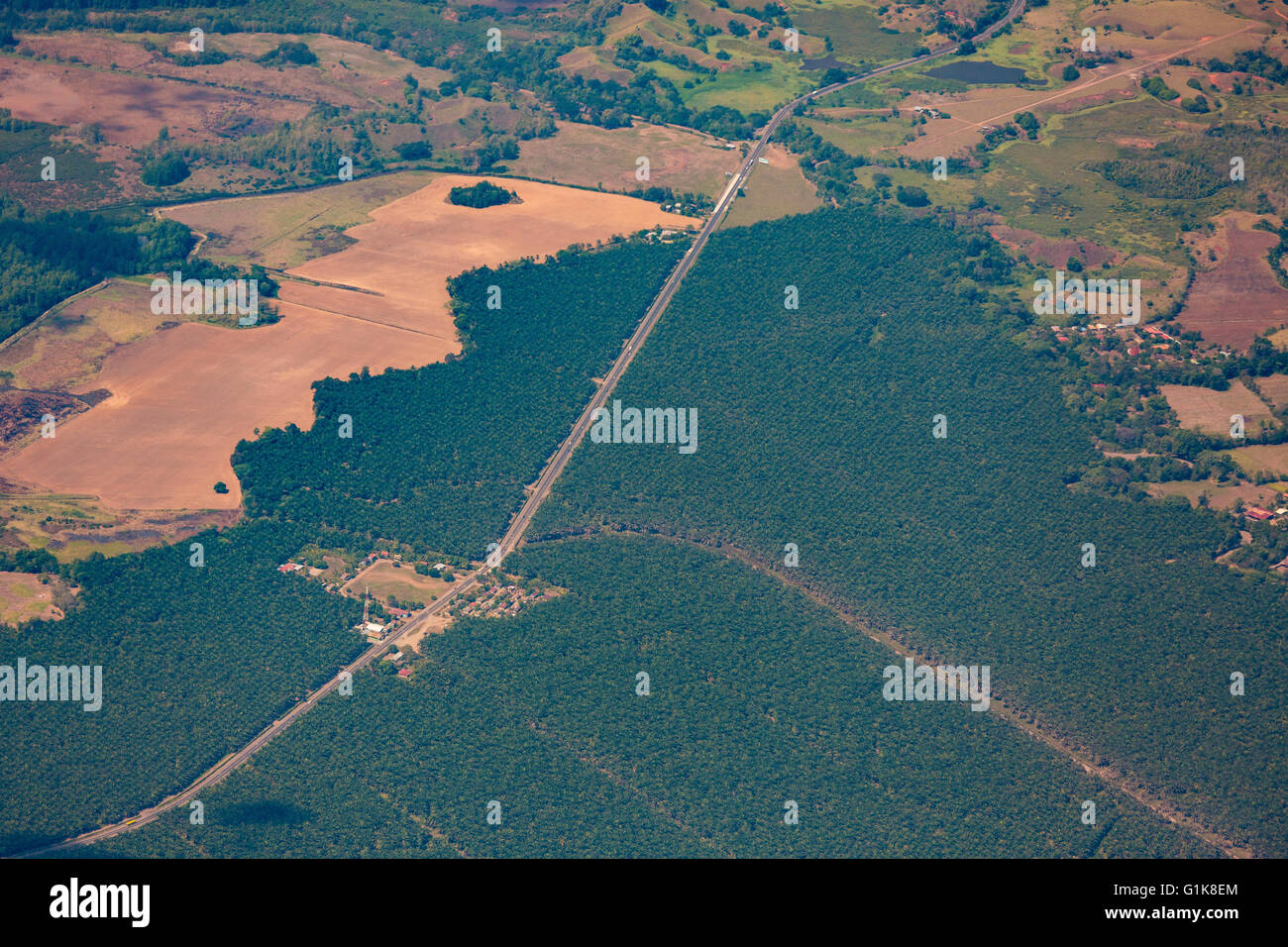 COSTA RICA - Aerial view of landscape Stock Photo - Alamy